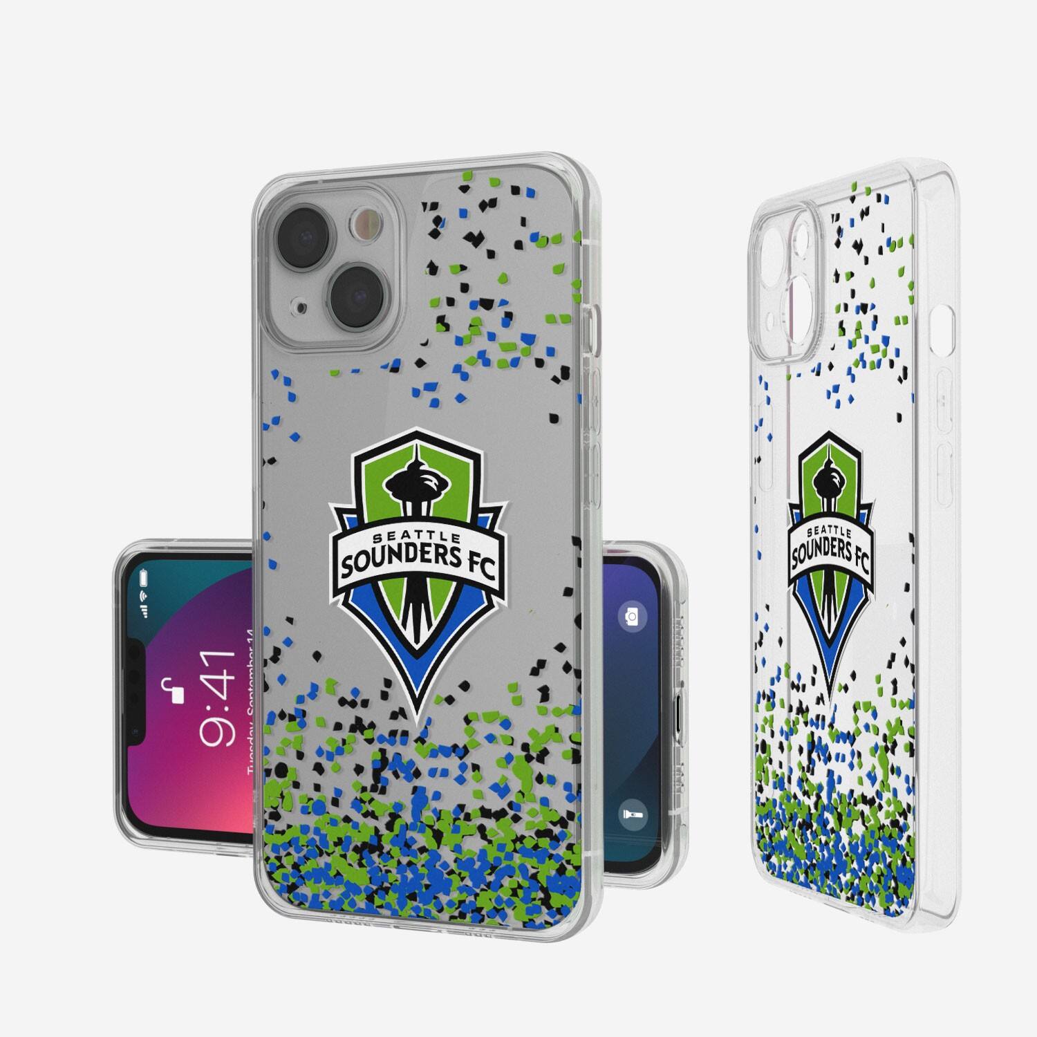 Keyscaper MLS Seattle Sounders FC iPhone Confetti Design Clear Case 13 ...