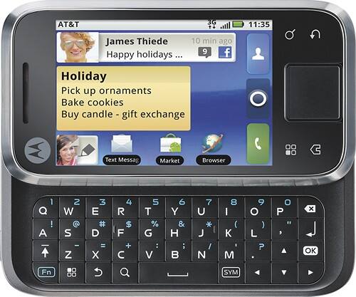 Best Buy: Motorola Flipside Mobile Phone Black MB508