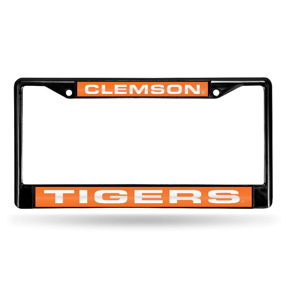 Rico Industries Clemson Tigers Black Metal License Plate Frame Holder ...