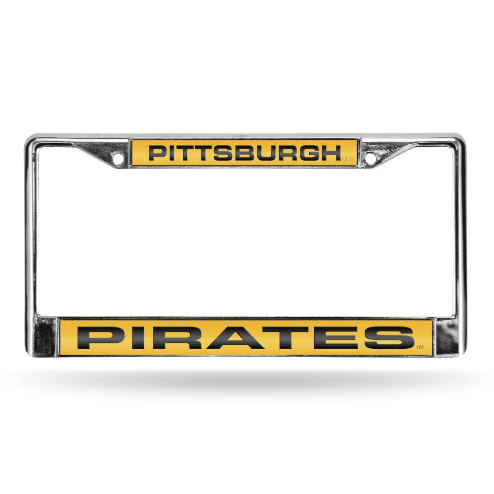 Rico Industries Pittsburgh Pirates Yellow MLB Chrome Metal Laser Cut ...
