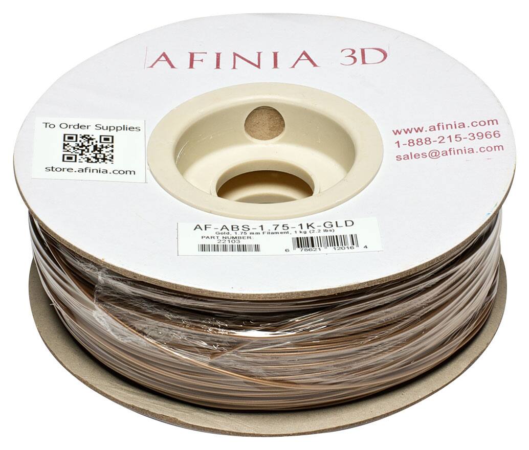Afinia 1.75mm ABS Filament 2.2 lbs Gold AF-ABS-1.75-1K-GLD - Best Buy