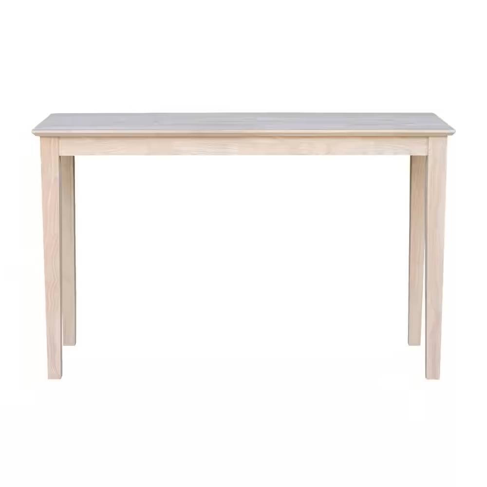 SlickBlue Solid Wood Unfinished Console Table for Entryway or Behind ...
