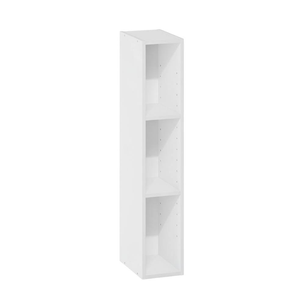 FurniFact Wooden bookcase with simple design and durable build White ...