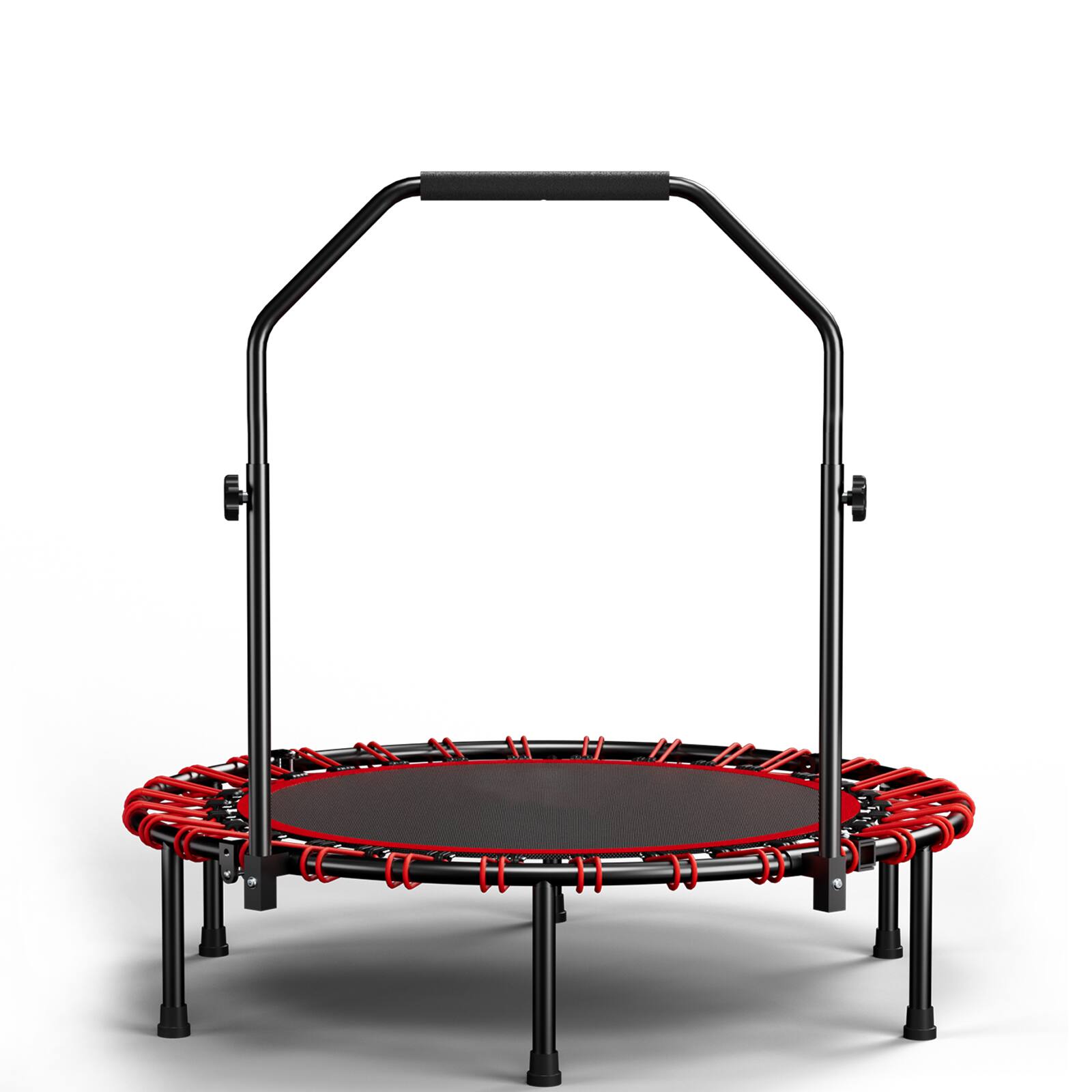 Glintex 40inch foldable trampoline with handle Premium Elastic Black ...