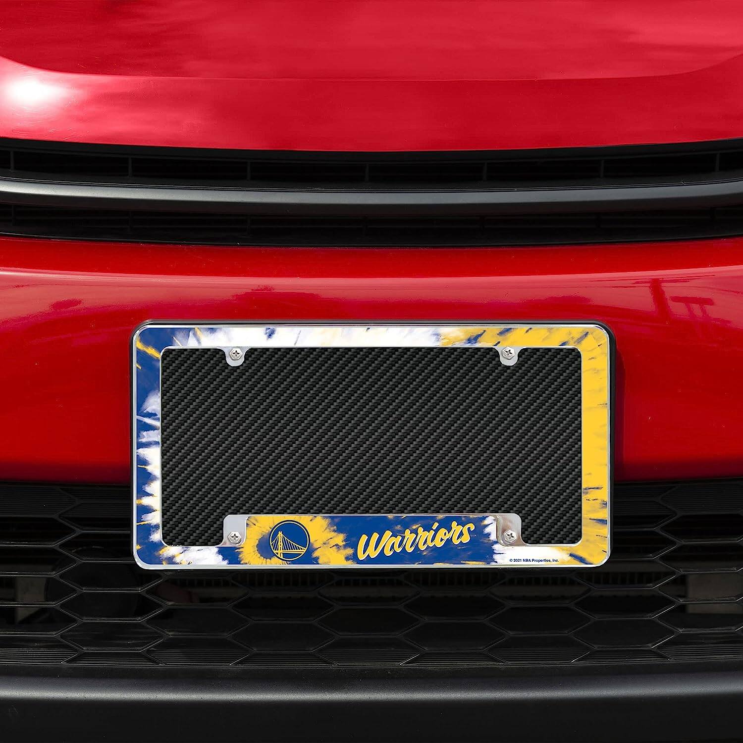 Rico Industries Golden State Warriors Chrome Metal License Plate Frame ...