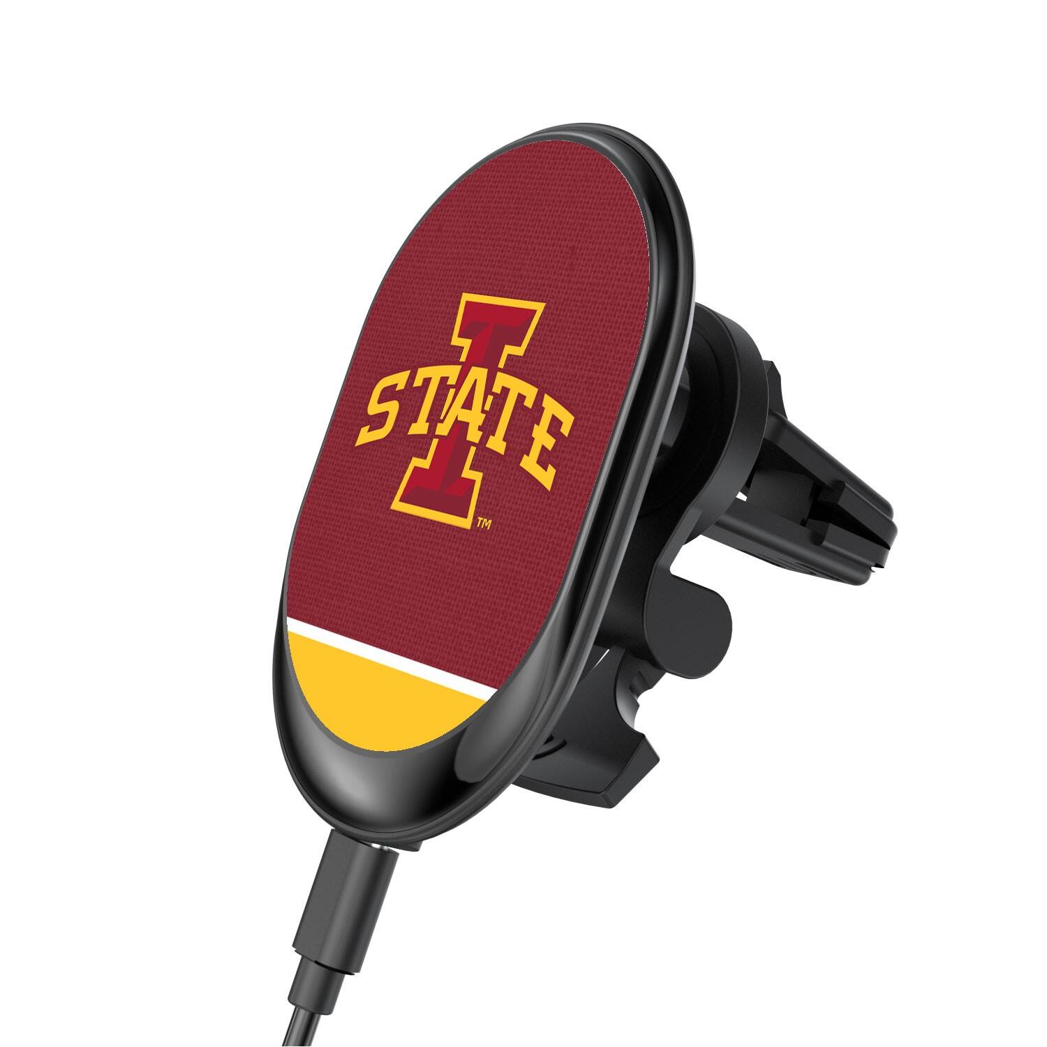 Keyscaper Iowa State Cyclones Wireless Magnetic Car Charger Multicolor ...