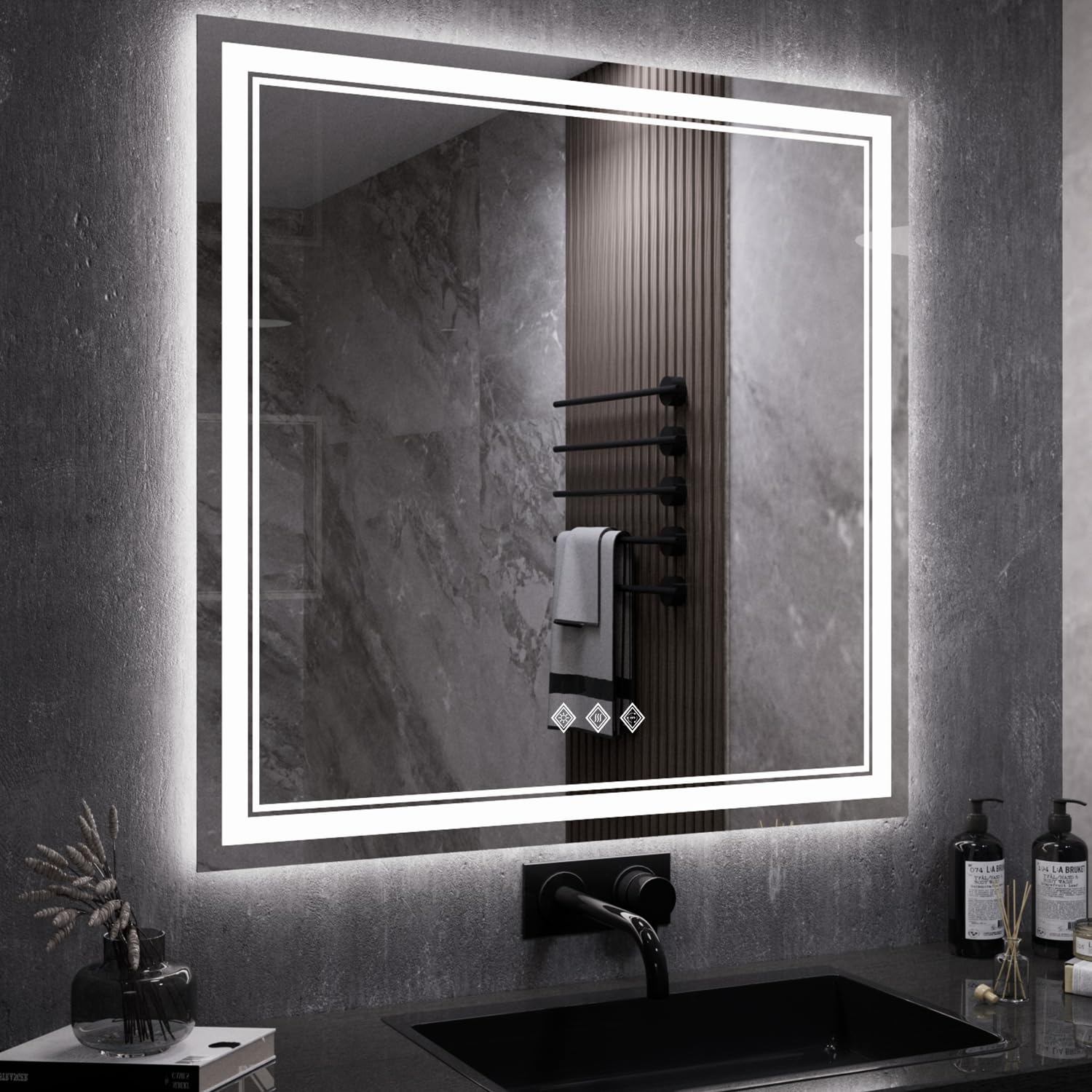 Skar Audio Led Bathroom 24x32 Inch Gradient And Backlit For 3 Colors ...