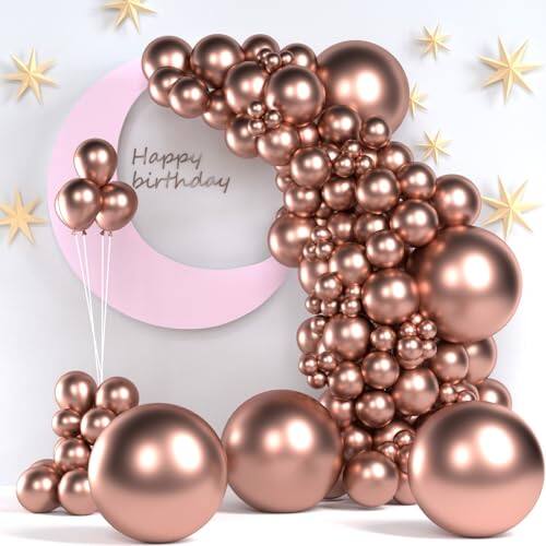 ESBANY Balloons, 140pcs Metallic Balloons 18 12 10 5 Inch Different ...