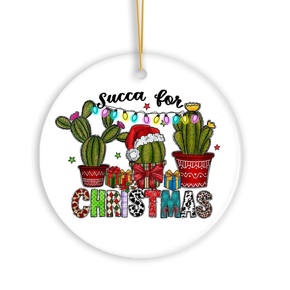 OrnamentallyYou Cute Succulent Plant Themed Funny Ornament Succa for ...