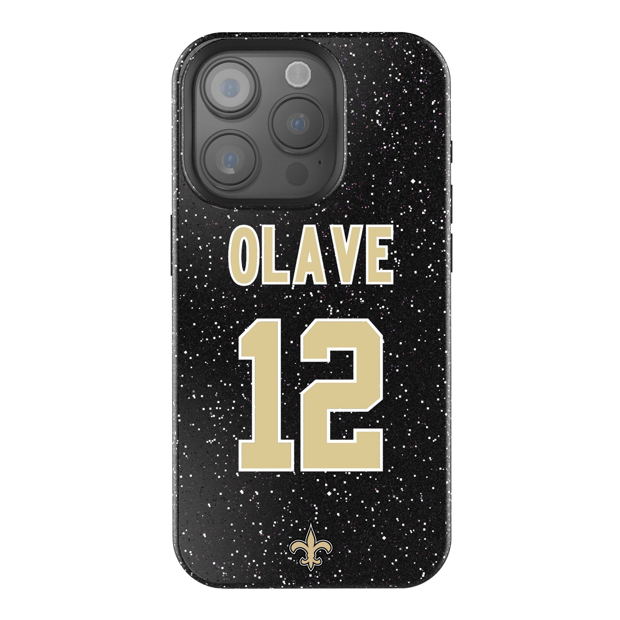 Keyscaper NFL Chris Olave New Orleans Saints Bling iPhone Case 14 Black ...