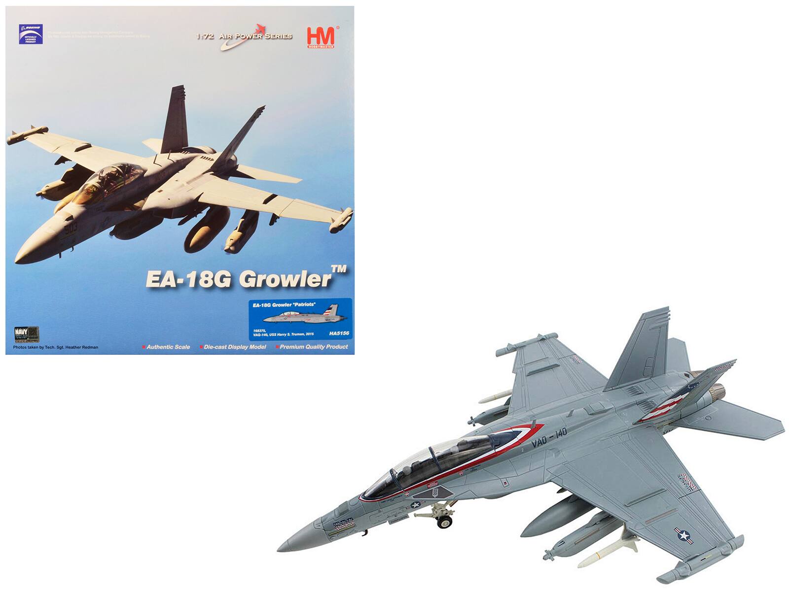 Hobby Master Boeing EA 18G Growler VAQ 140 Patriots USS Harry S. Truman ...