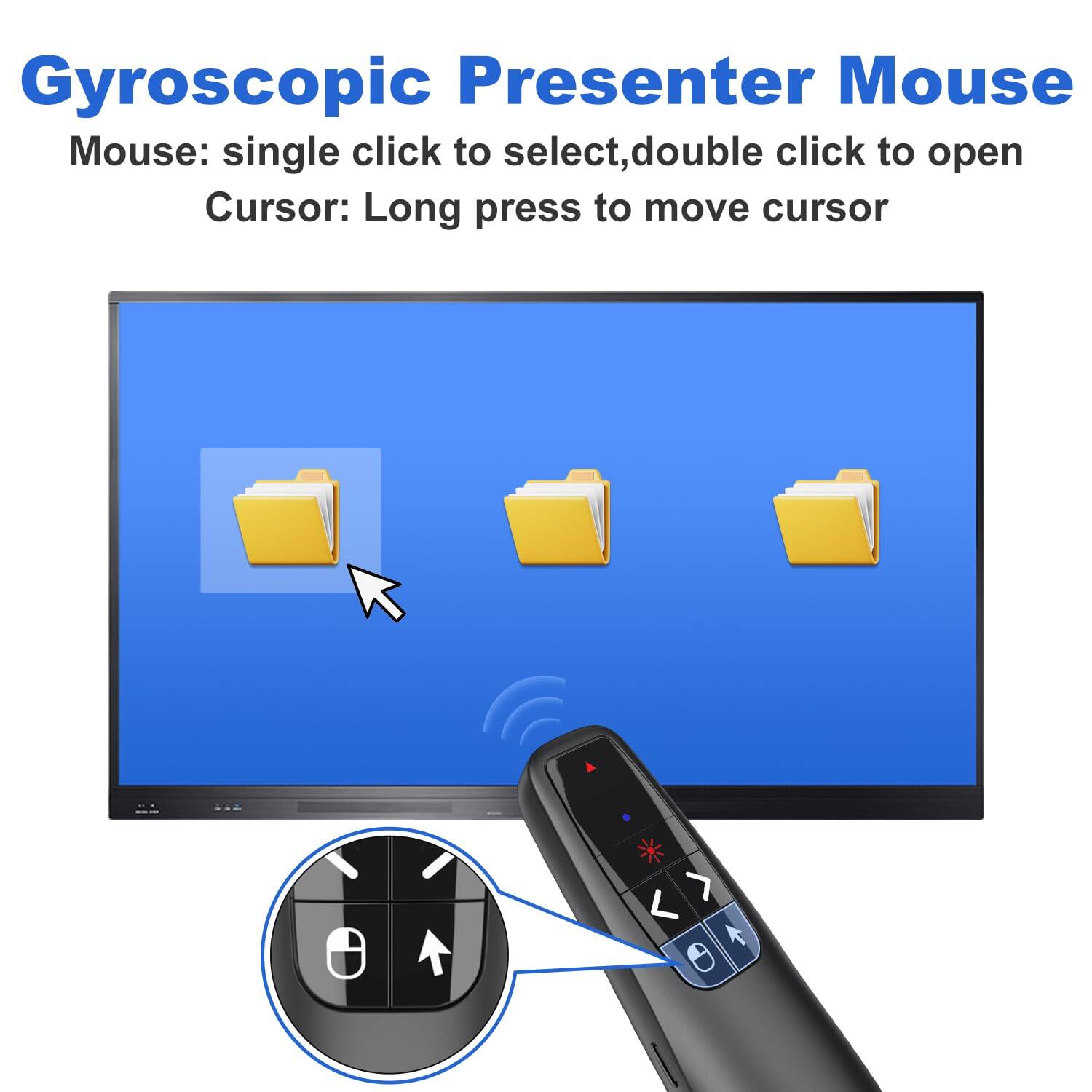 HM 1810 Presentation Clicker Powerpoint Presenter Remote: Type C ...