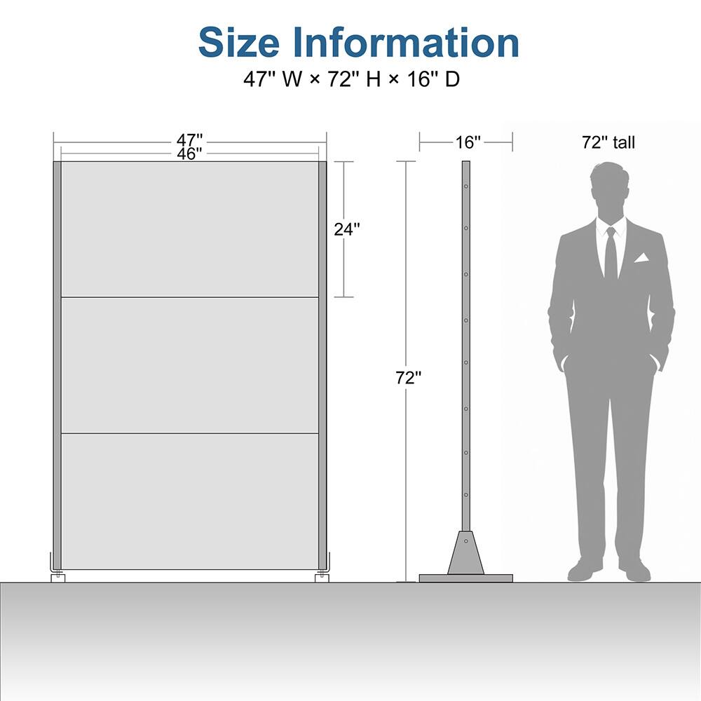 PexFix 72 in. x 47 in. Triangle Pattern Metal Outdoor Privacy Screen ...