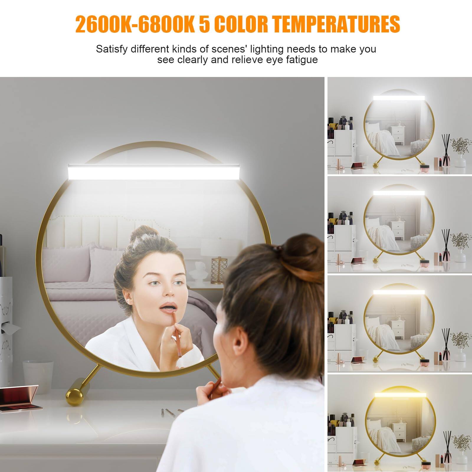 Earthley Blooms Bright Dimmable Led Vanity Bar For Mirror 2600k 6800k ...