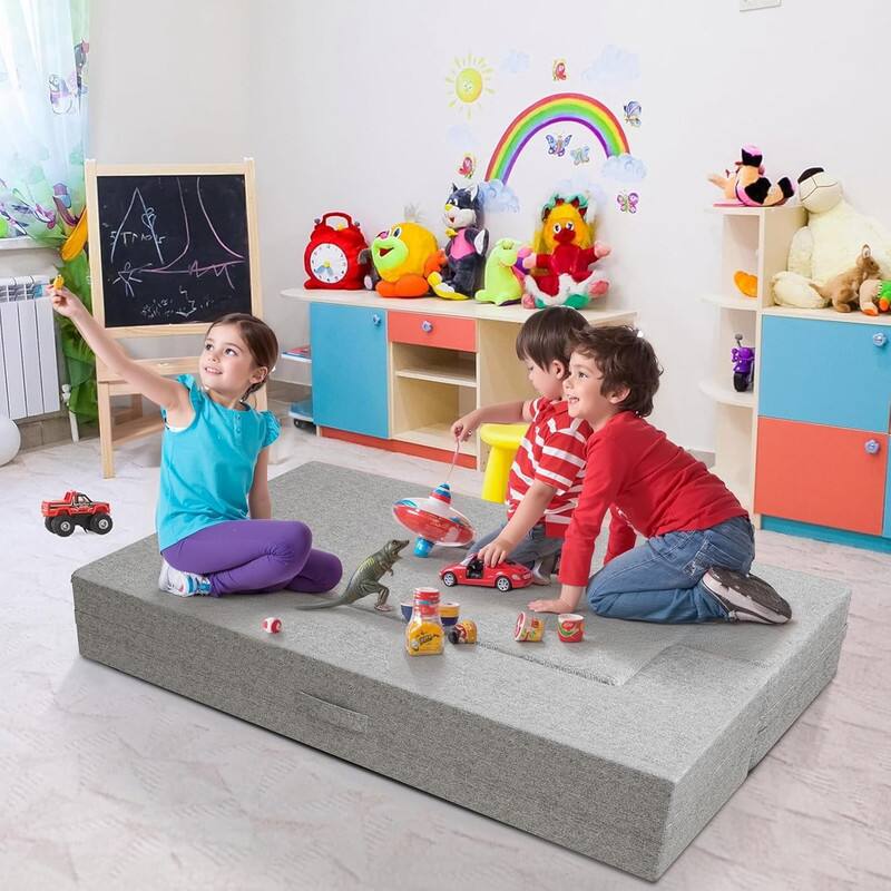 wowmax 10" Folding Sofa Bed Twin Floor Futon & Sleeper Couch for Dorm ...