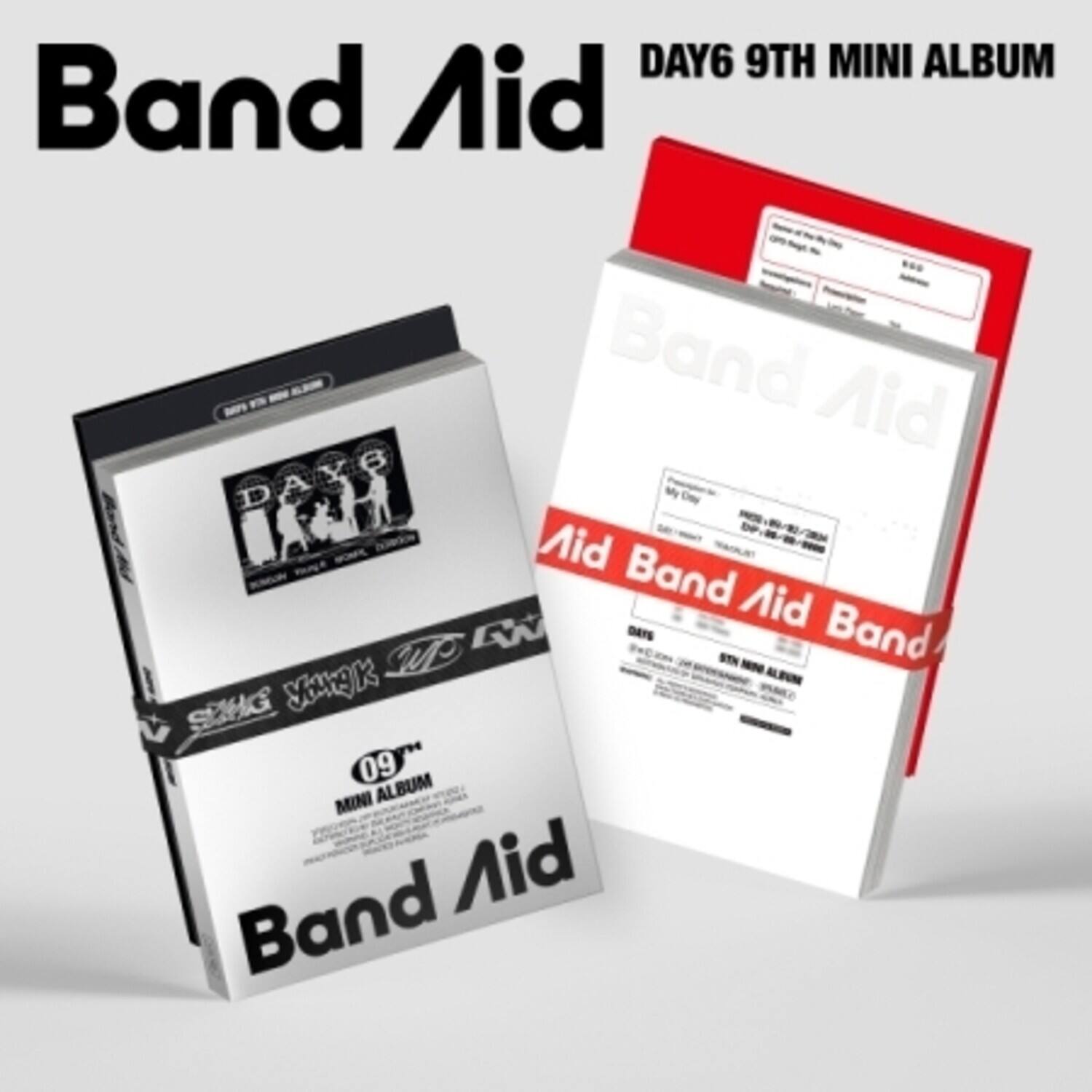 Day6 Band Aid incl. 100pg Photobook, Lyric Paper, Sticker Pack ...