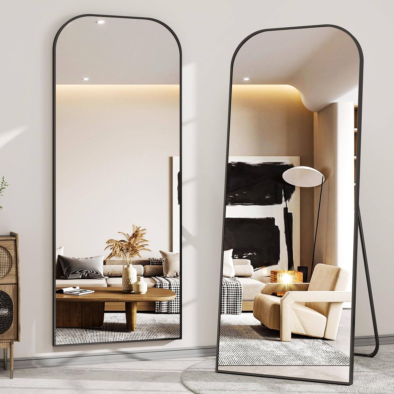 Refined Abode Design Inch Full Length Mirror Large Floor Standing ...