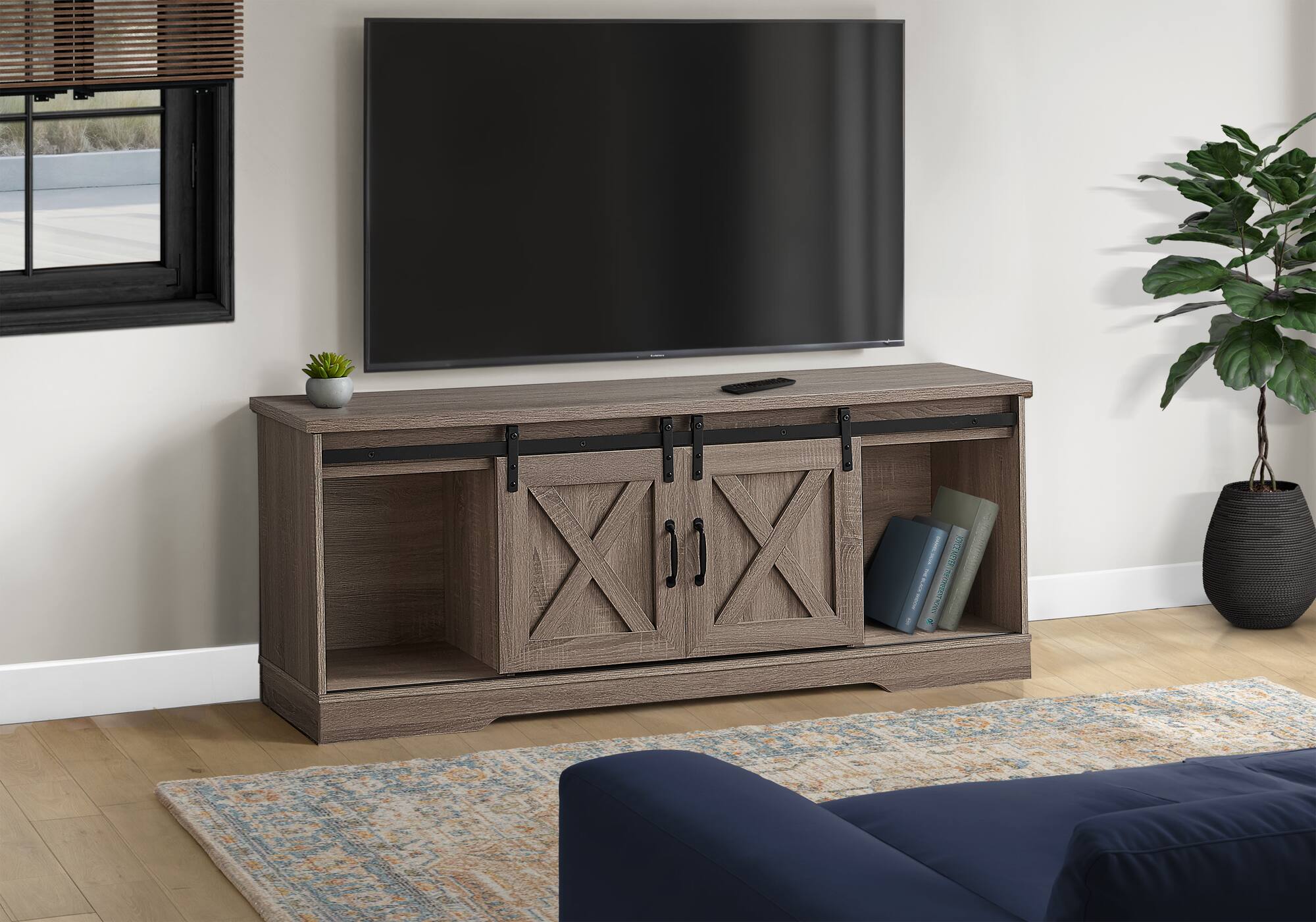 APRILSOUL Tv Stand 60 Inch Console Media Entertainment Center Storage ...