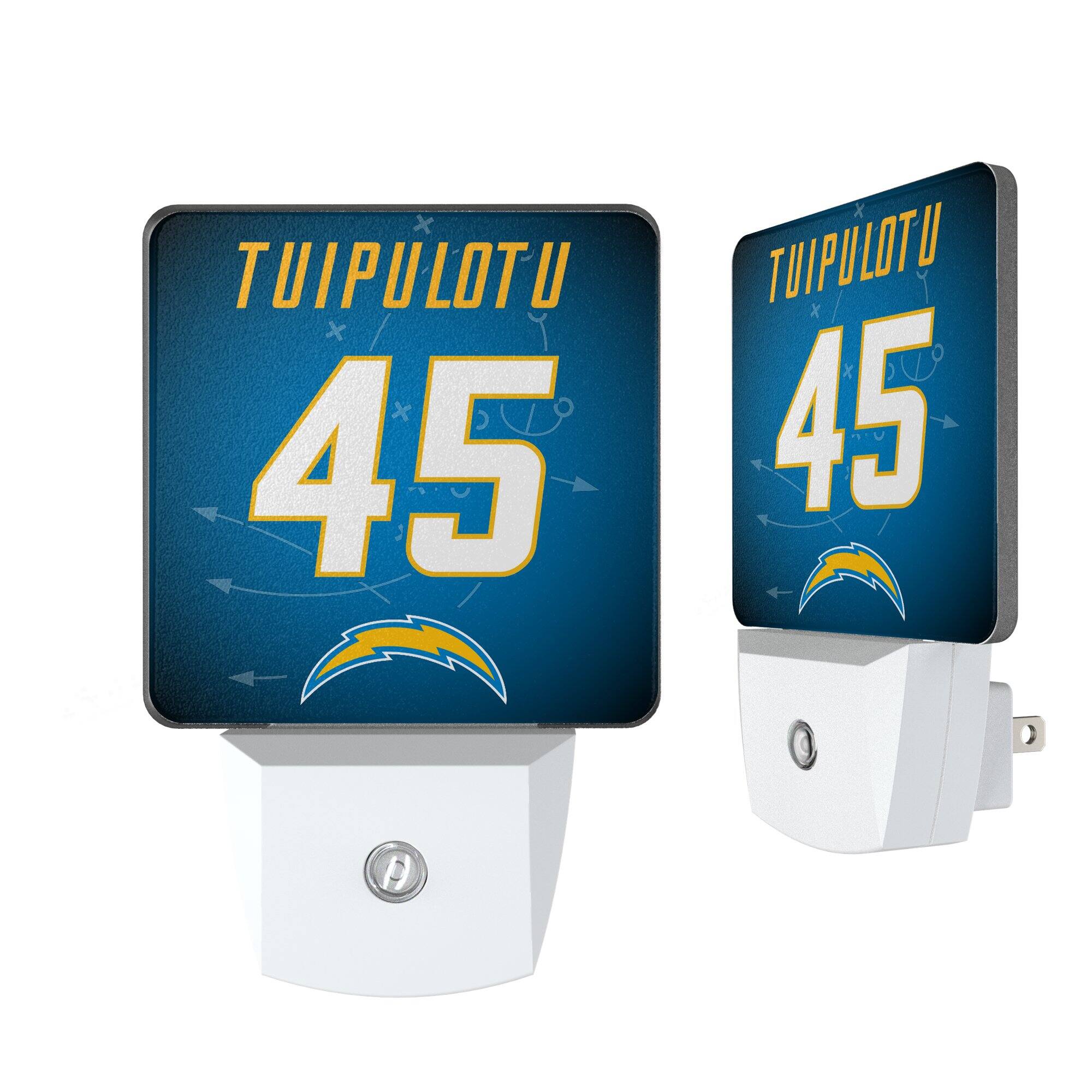 Keyscaper Tuli Tuipulotu Los Angeles Chargers Nightlight 2 Pack ...