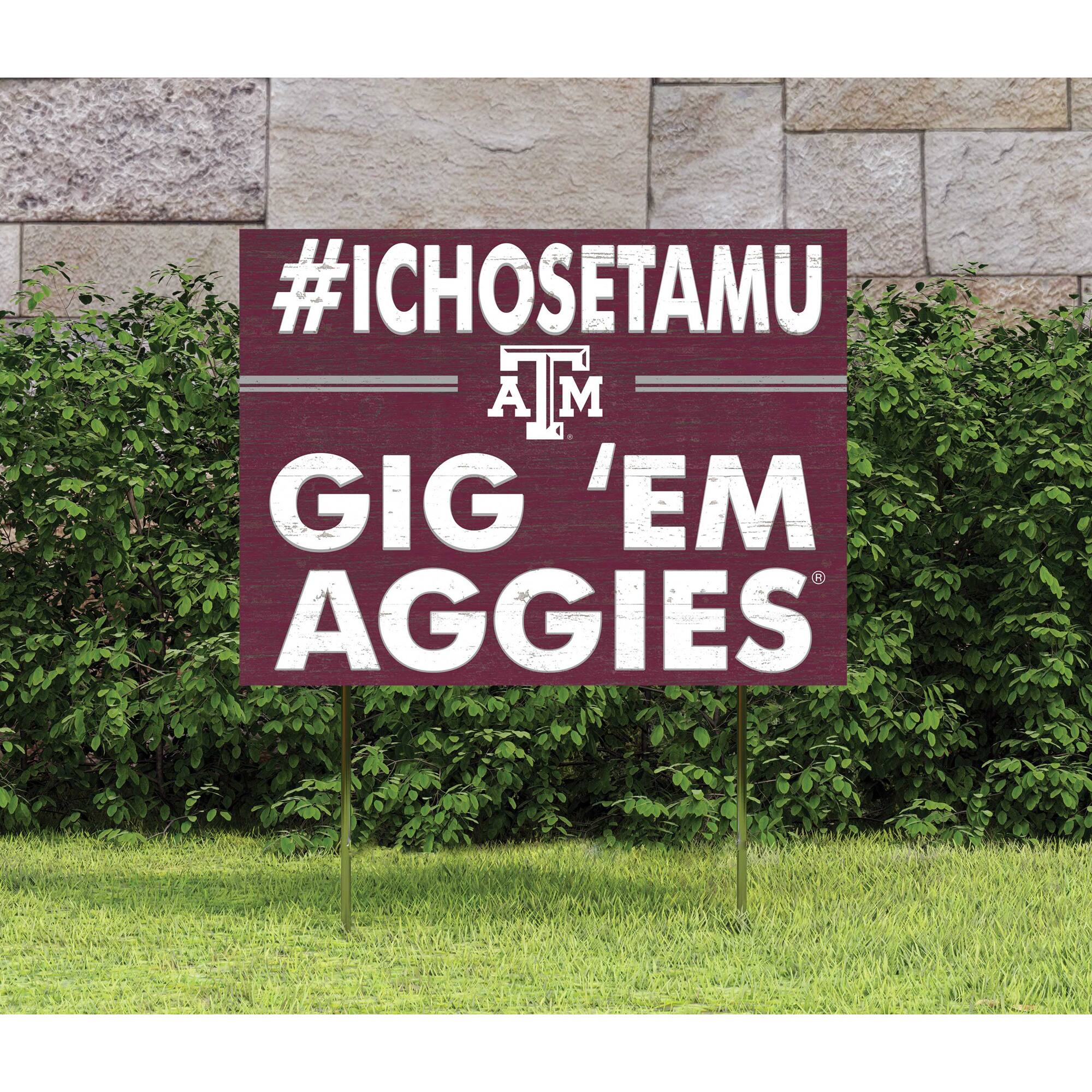 Jardine Texas A&M Aggies 18'' x 24'' I Chose Lawn Sign Maroon 4939584 ...
