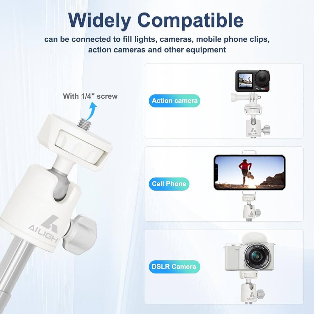 Schertz Mini Travel Tripod with 360° Ball Head & Remote, Portable ...