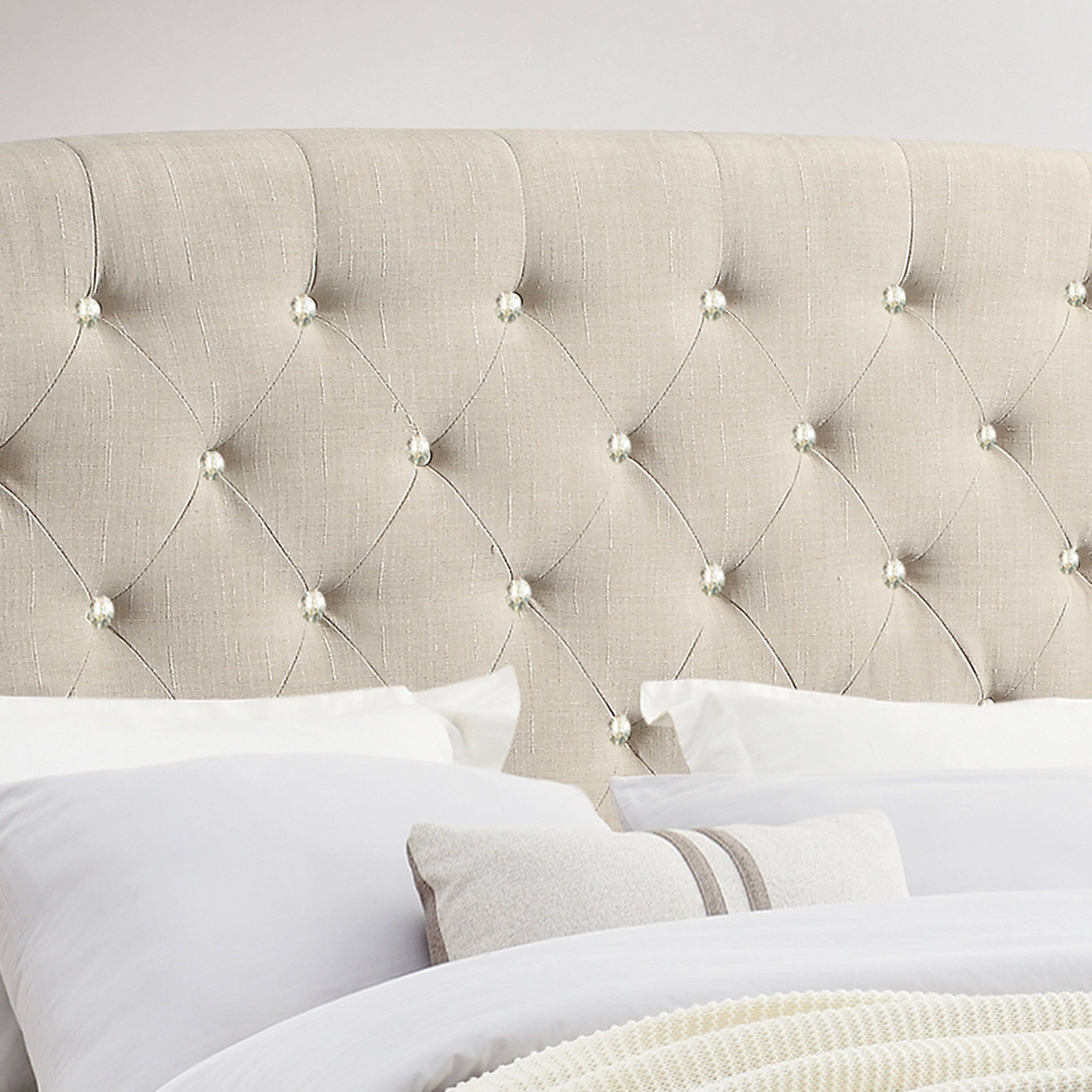 Boyel Living 61 in Button Tufted Upholstered Bed Vintage Style Bed ...