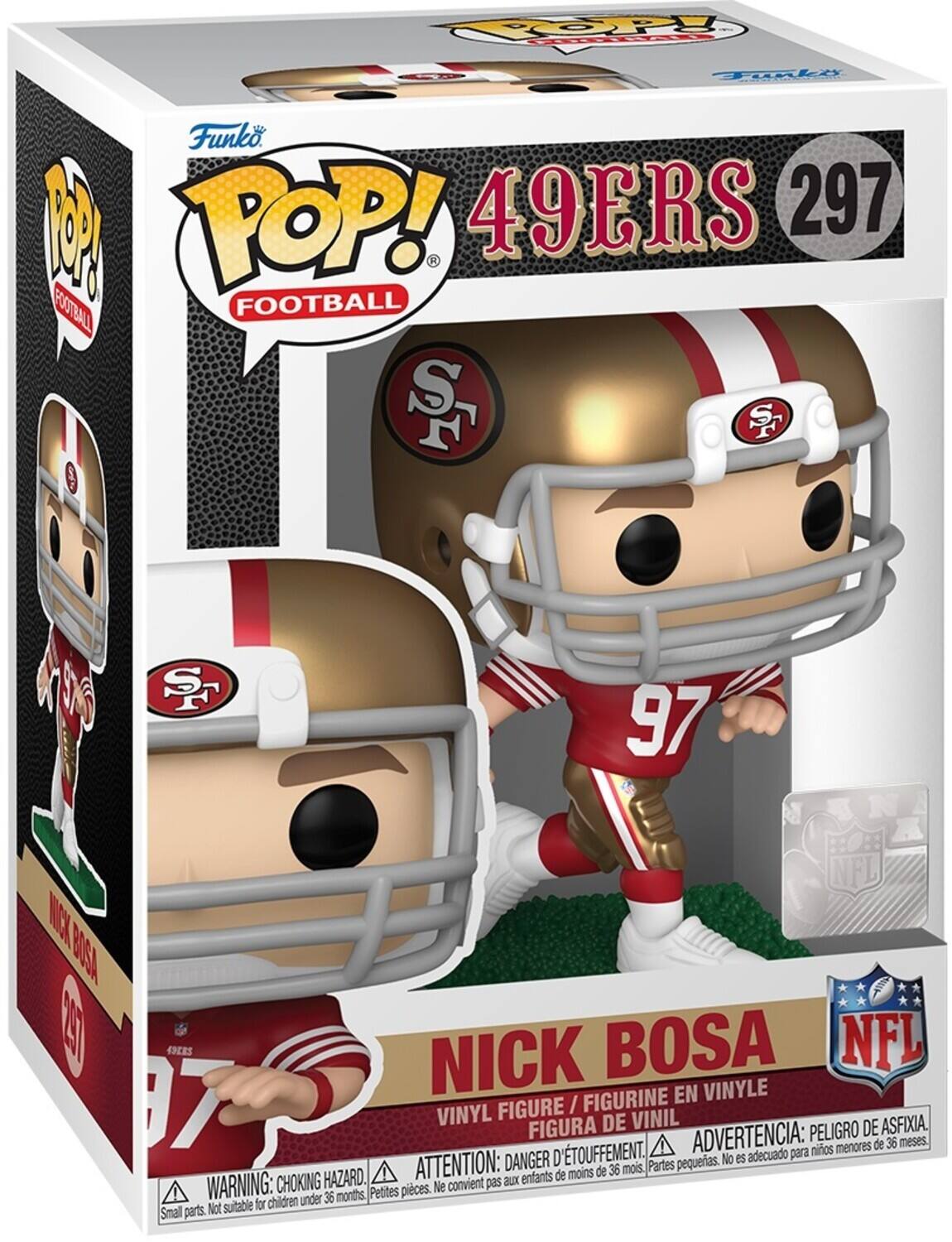 Funko POP! NFL: 49ers Nick Bosa (Running) (Red & Gold Uniform) Collectibles Multicolor ...