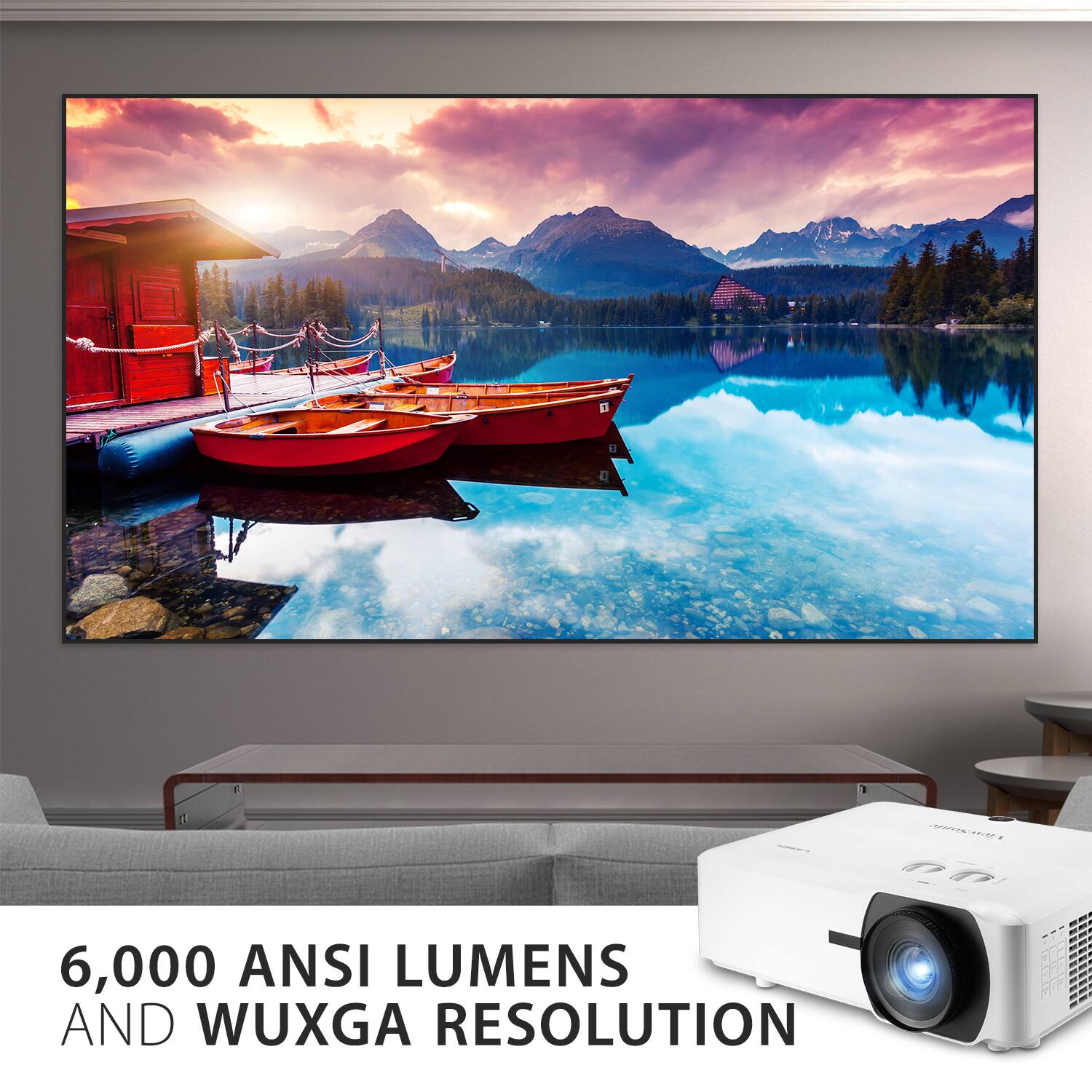 ViewSonic Refurbished Excellent WUXGA Laser Projector LS920WU 6000 ...
