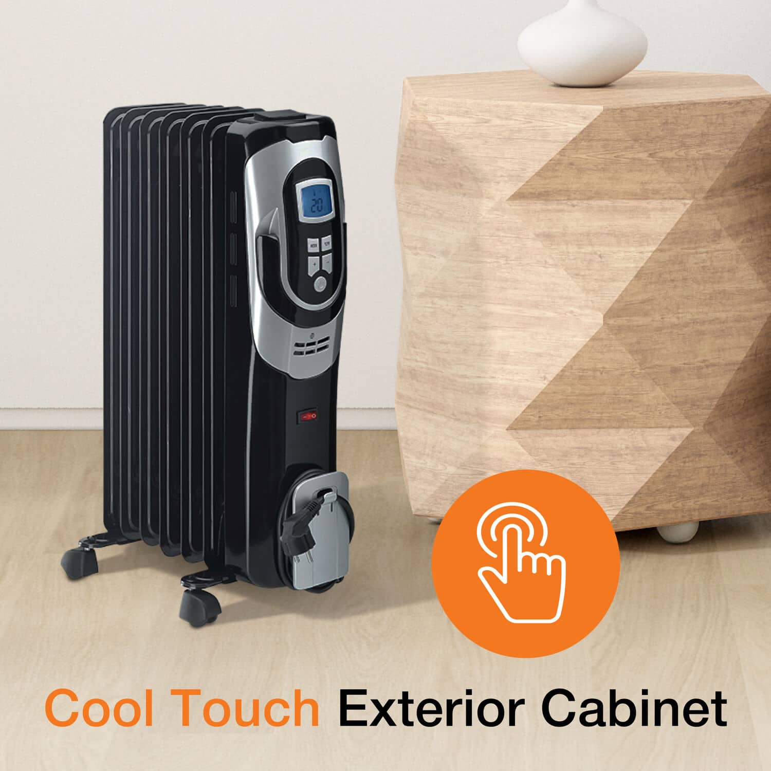 Customer Reviews: Lifesmart 1500W Digital Oil Filled Radiator Black YL ...