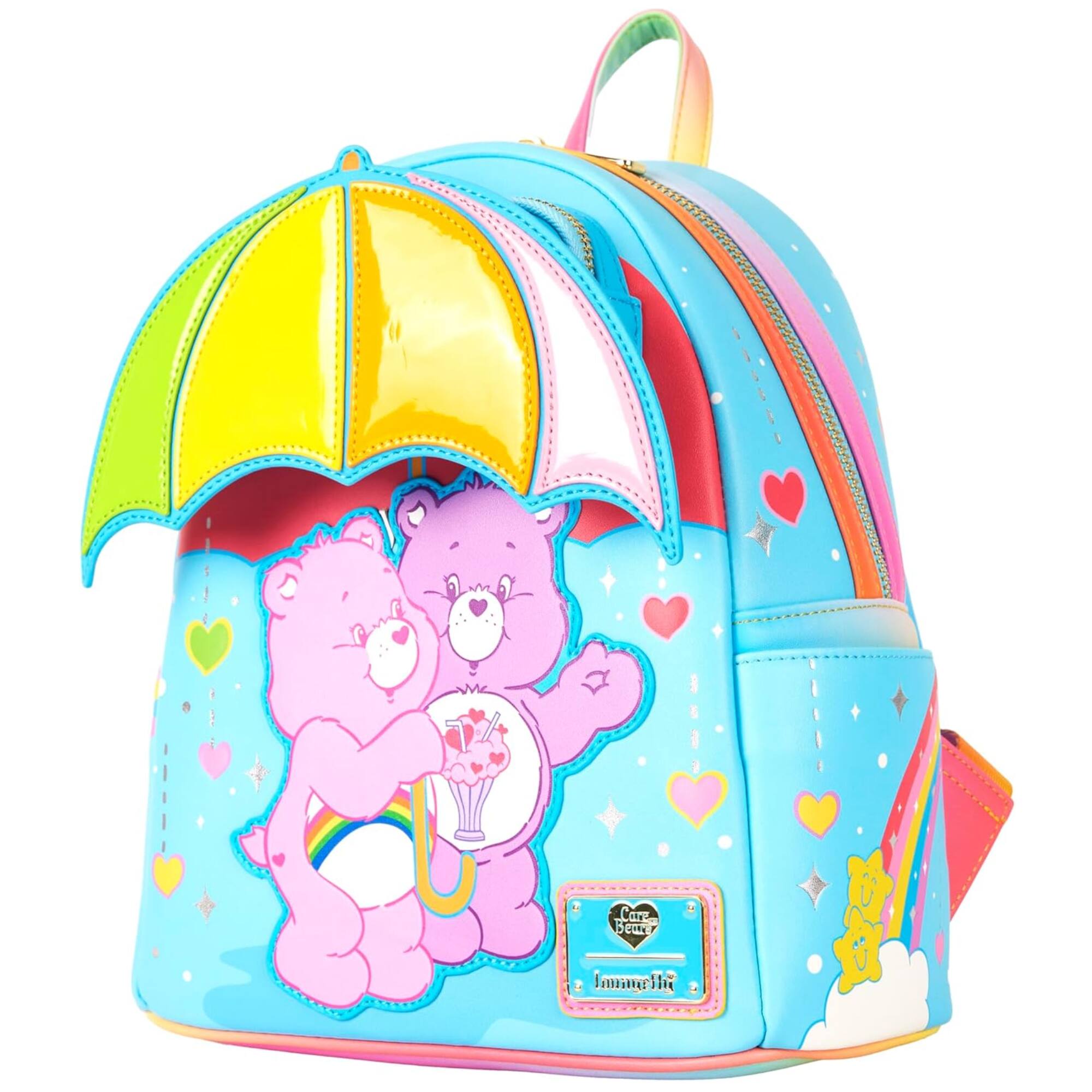 LoungeFly Care Bears Rainbow Mini Backpack Multicolored CBBK0032 - Best Buy