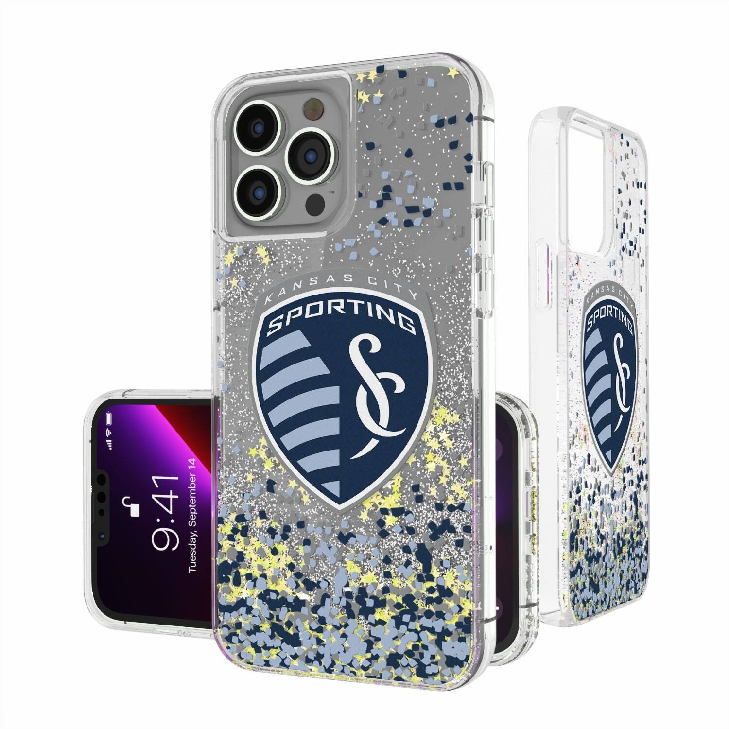 Keyscaper MLS Sporting Kansas City iPhone Confetti Glitter Design Case ...