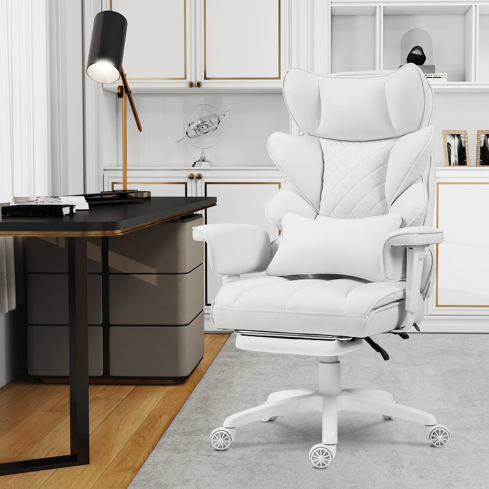 Dowinx Wide Back Executive Office Chair with Padded Pocket Spring ...
