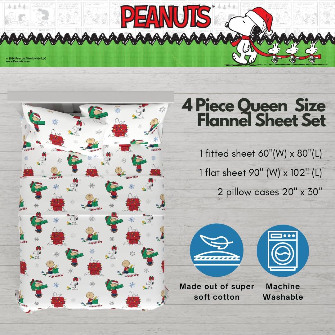 Dapper Styles Peanuts Charlie Holiday Christmas Bedding Super Soft ...