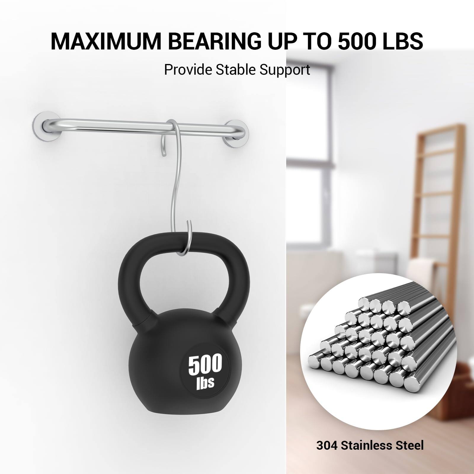 Paradigms Interiors Grab Bars For Wall Brush Nickel Safety Shower ...
