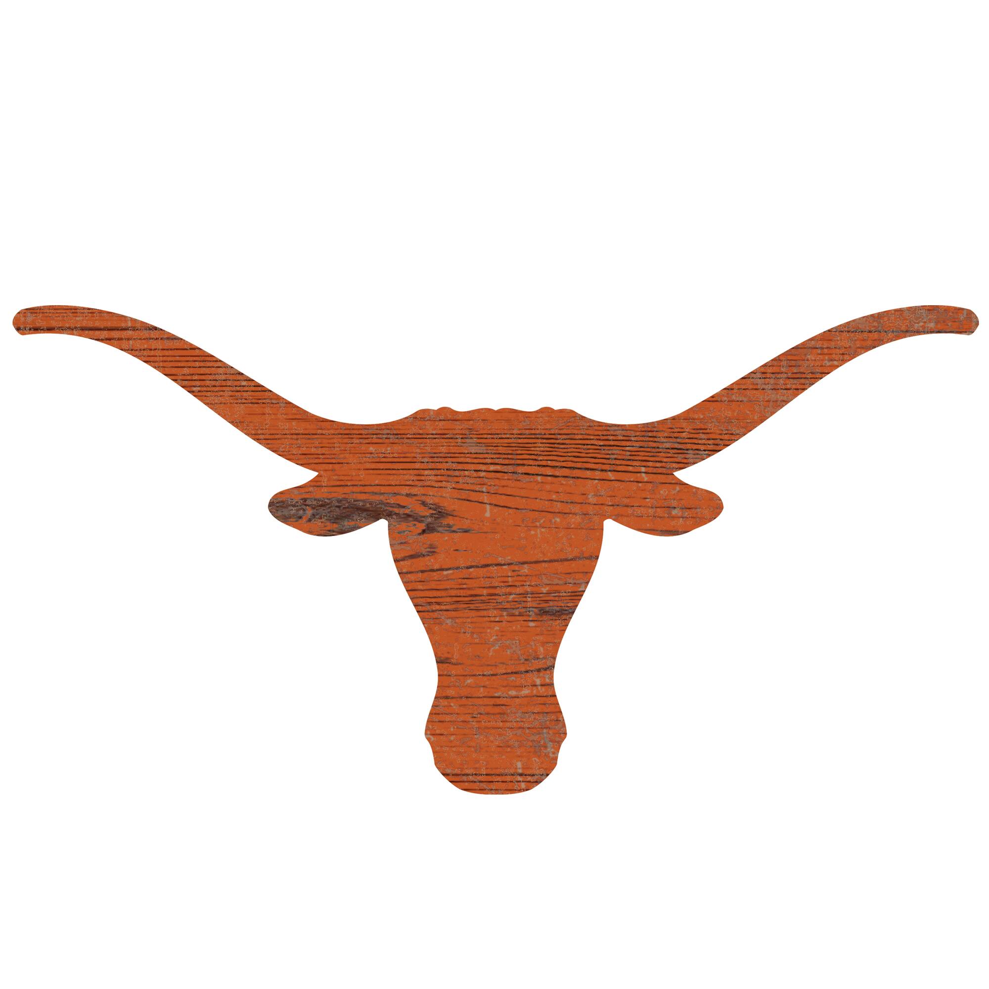 Fan Creations Texas Longhorns Distressed Logo Cutout Sign Multicolor ...