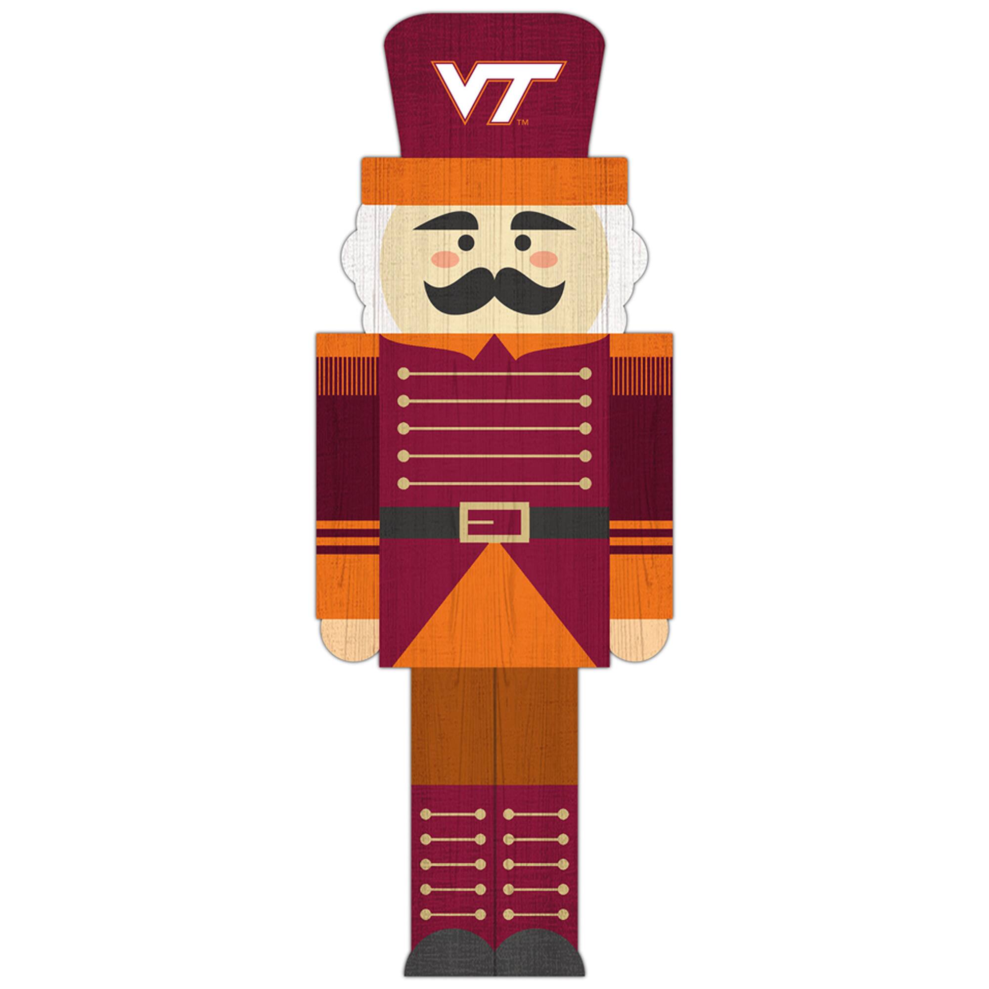 Fan Creations Virginia Tech Hokies 31'' Nutcracker Leaner Multicolor ...