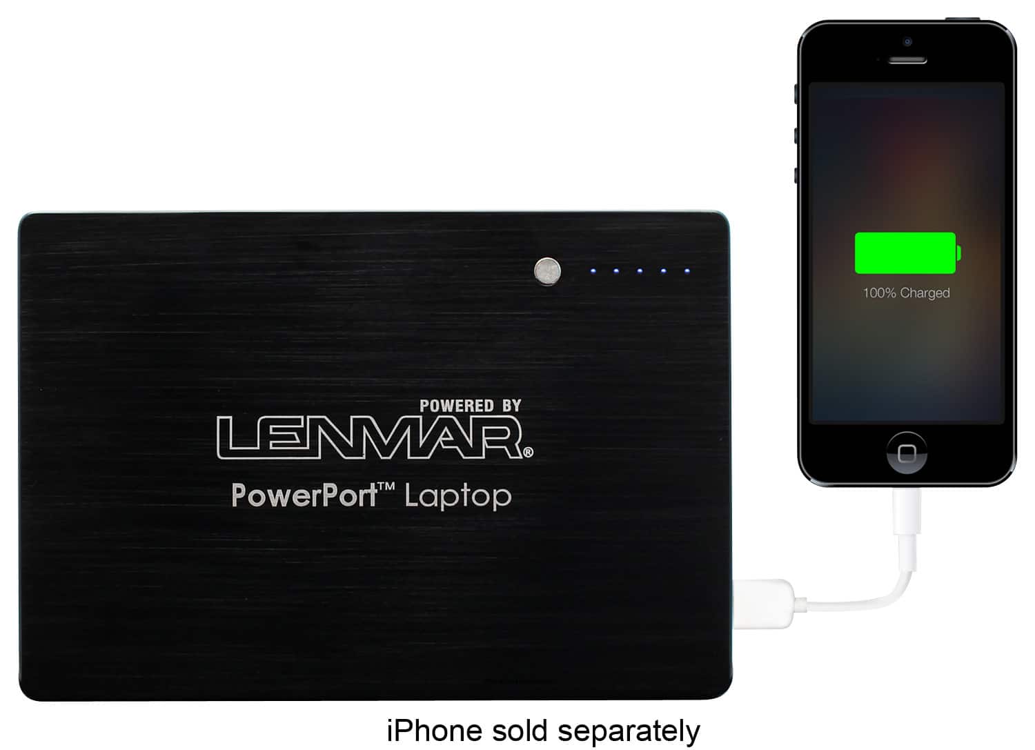 Best Buy: Lenmar 16,500 mAh External Lithium-Polymer Battery Pack Black ...