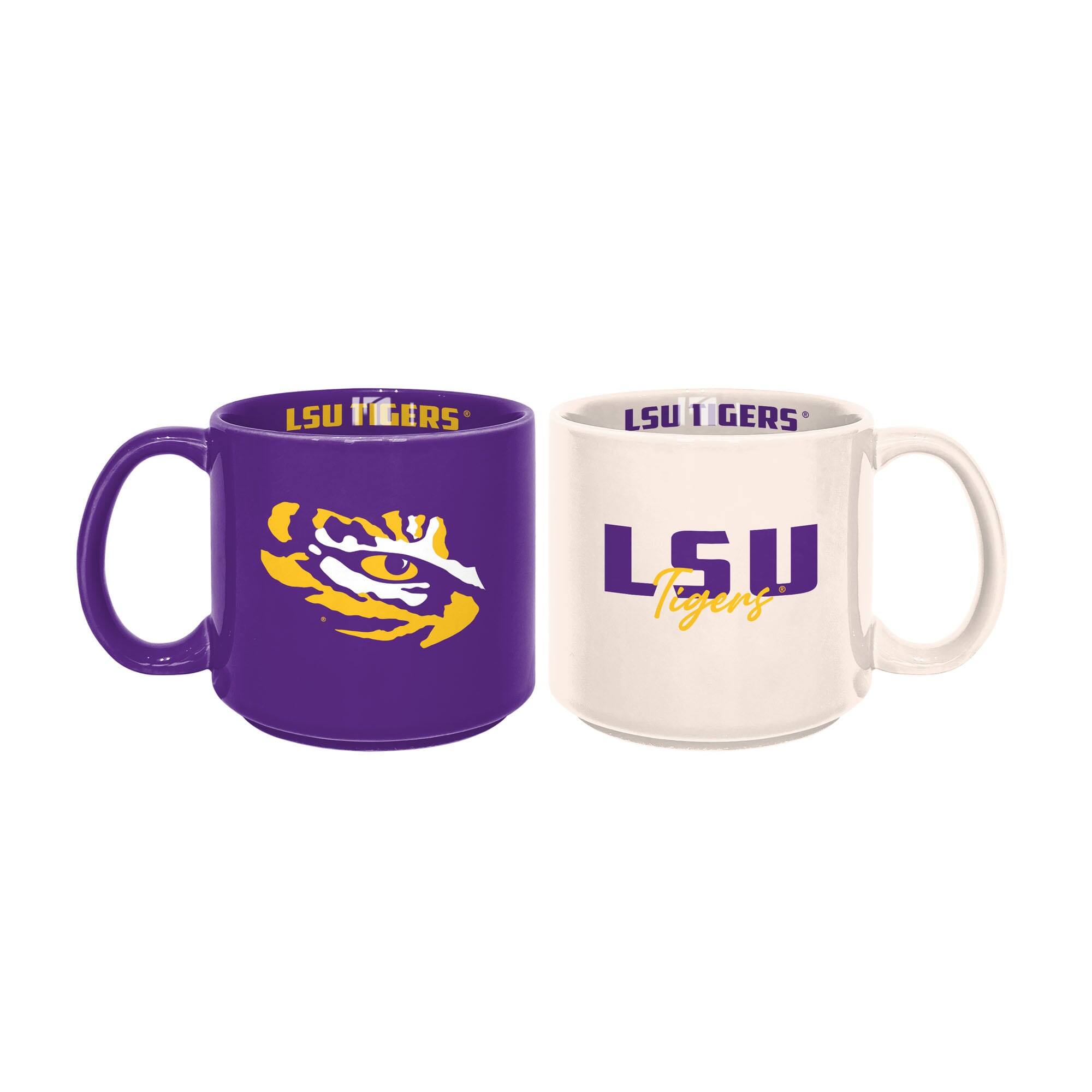 Logo Brands LSU Tigers 2 Pack 15oz. Stackable Mug Set Multicolor ...