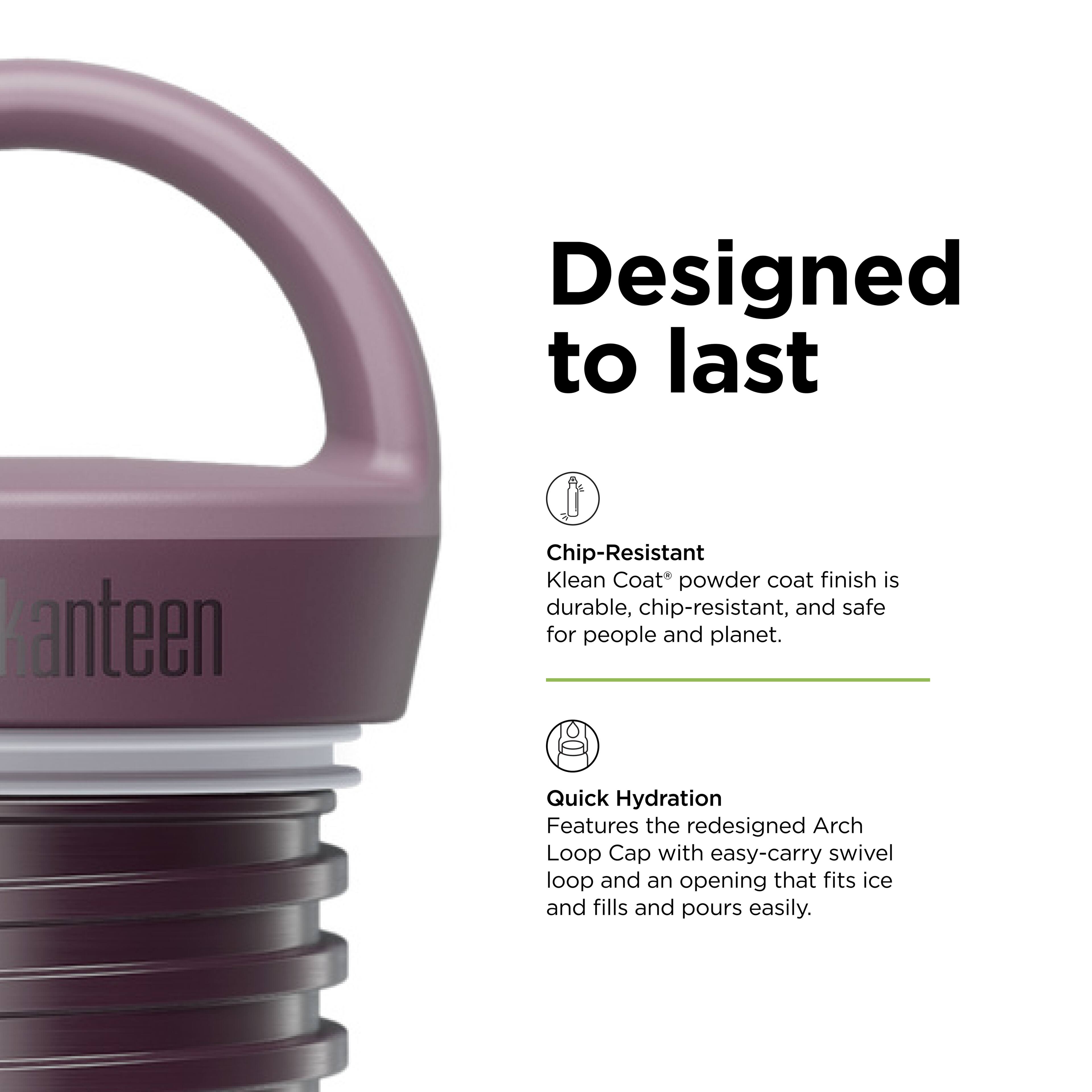 Klean Kanteen Rise Classic Insulated Water Bottle Cold 65 Hours SS ...