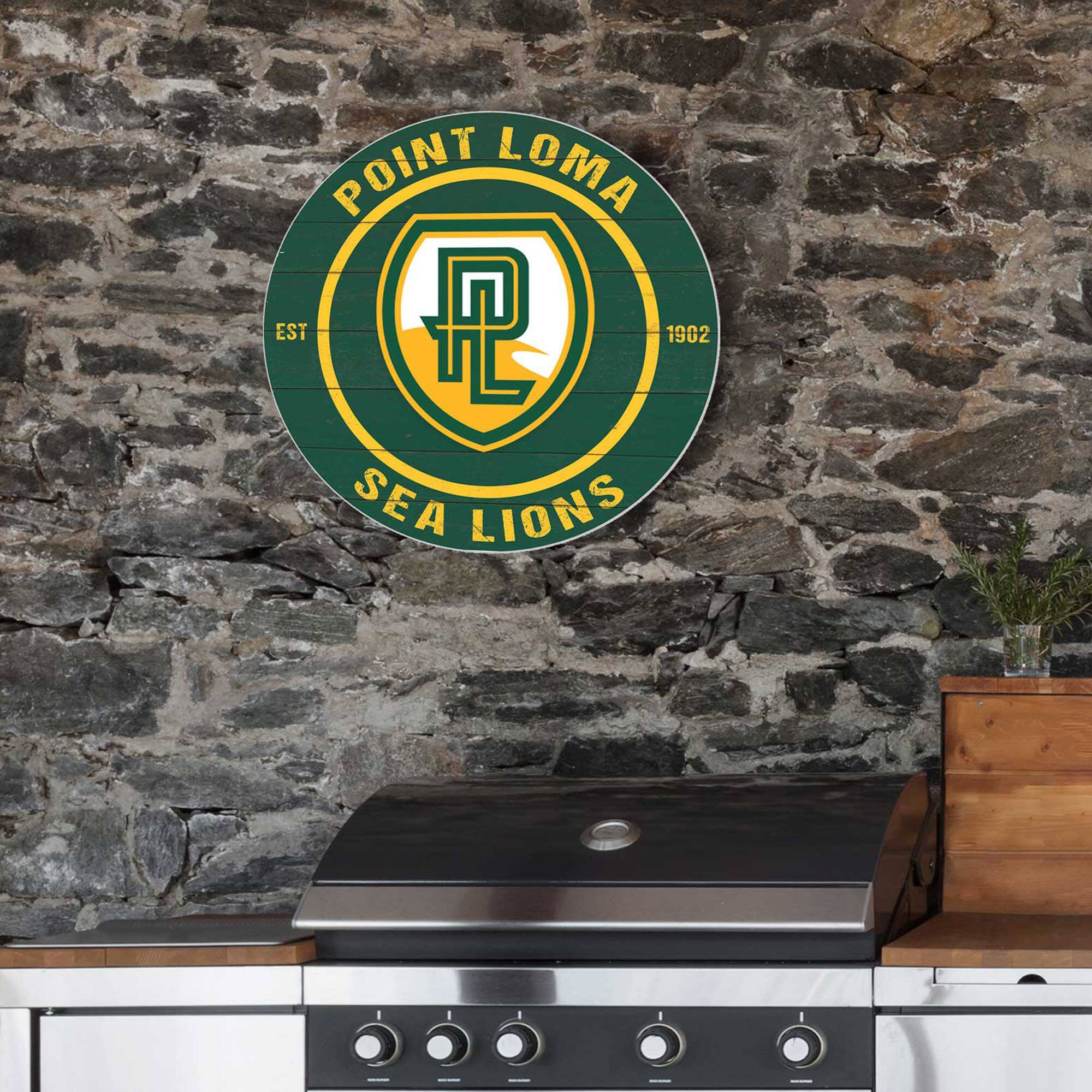 Jardine Point Loma Sea Lions 20'' x 20'' Indoor/Outdoor Circle Sign ...