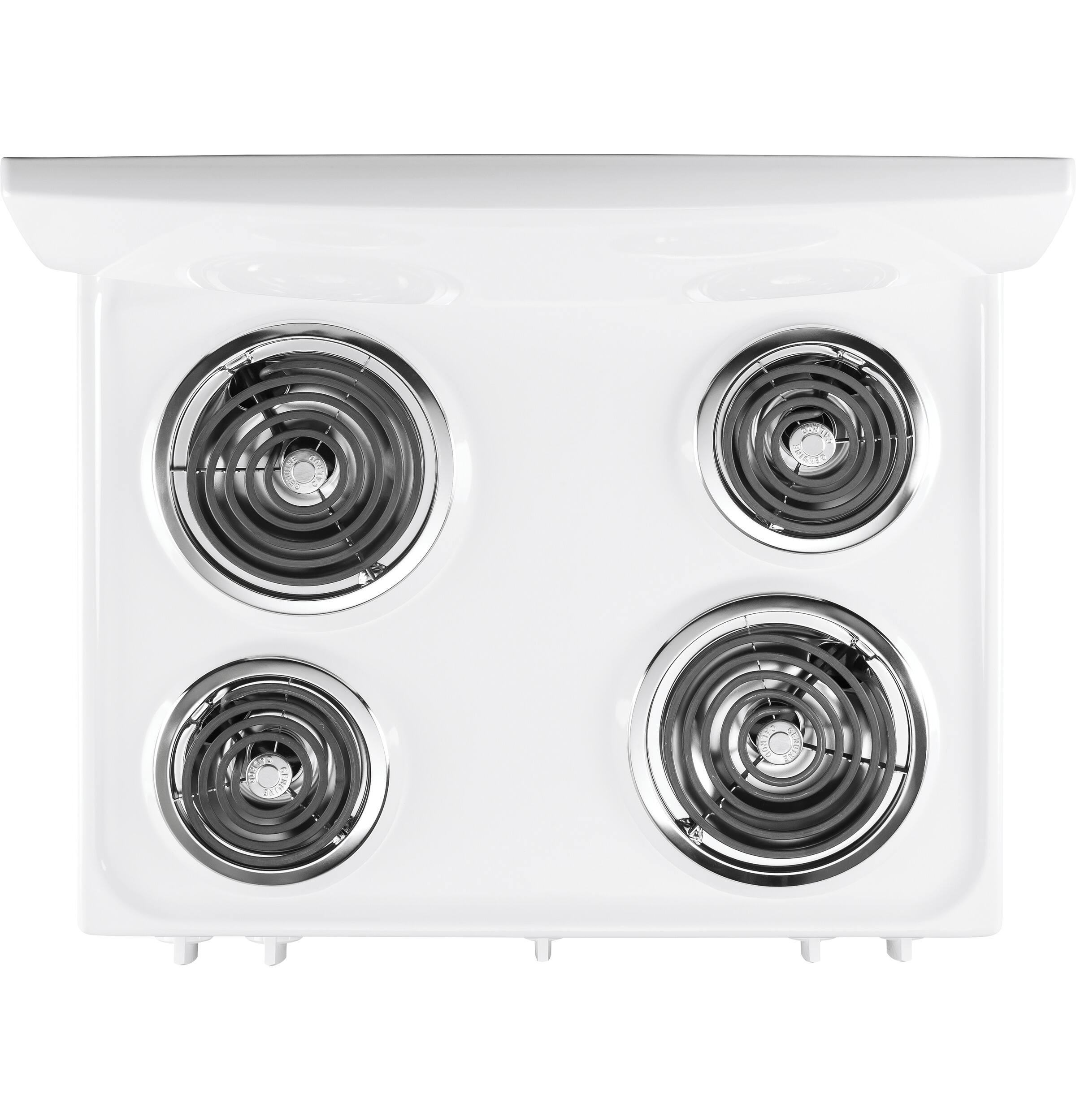 Best Buy: GE 5.0 Cu. Ft. Freestanding Electric Range White-on-White ...