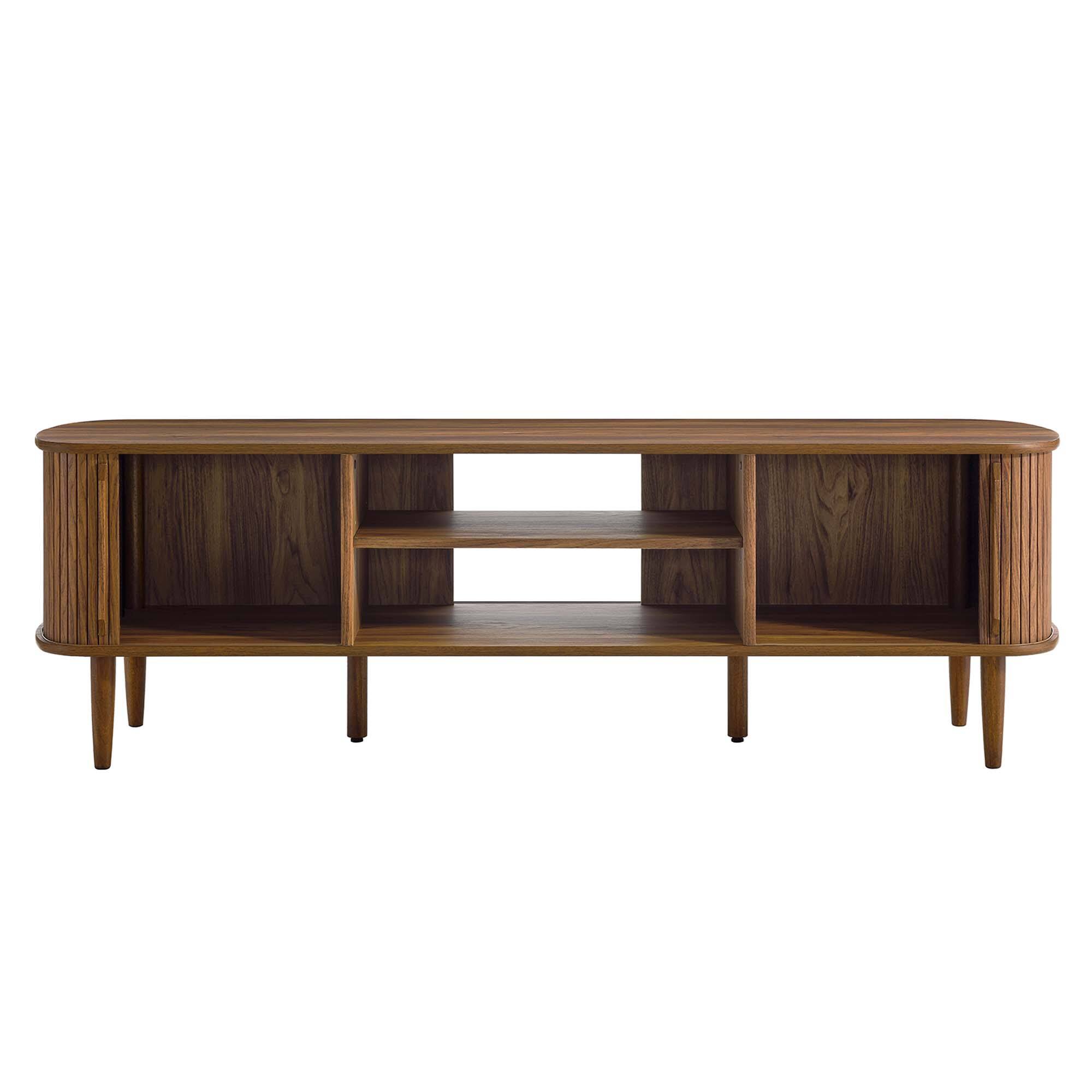 Contour 63" Wood TV Stand by Modway Walnut EEI-6795 - Best Buy