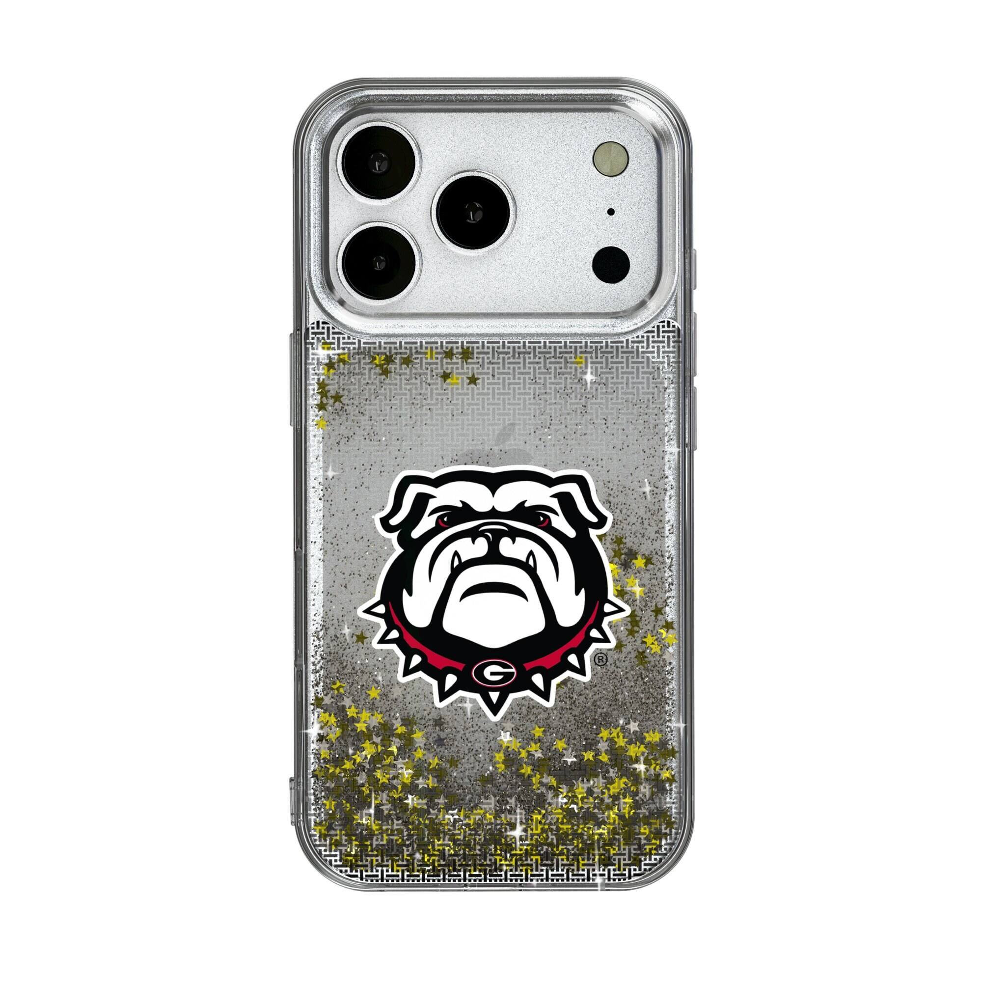 Keyscaper NCAA Georgia Bulldogs Linen Logo iPhone Glitter Case 14 Pro ...