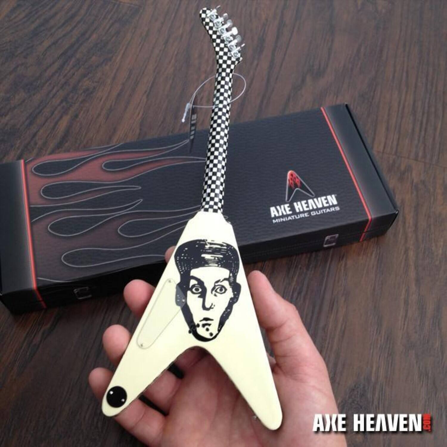 Axe Heaven Rick Nielsen Rick Nielsen Cheap Trick Checkered Hamer V Mini ...