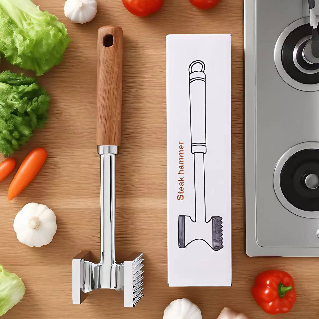 Giantpower Dual Sided Meat Tenderizer Kitchen Mallet Aid to Pounding ...