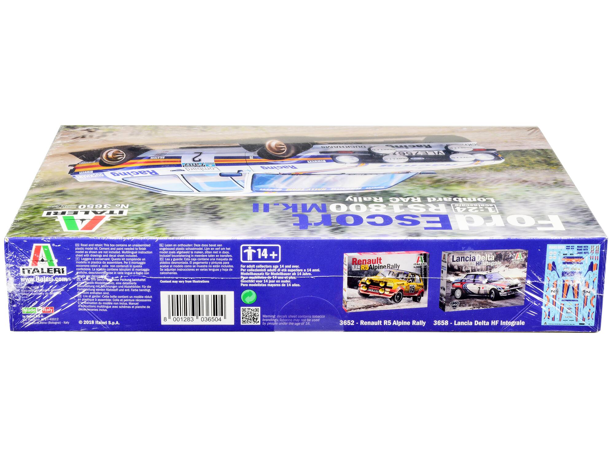 Skill 2 Model Kit Ford Escort RS 1800 Mk.II #2 Lombard RAC Rally (1981 ...