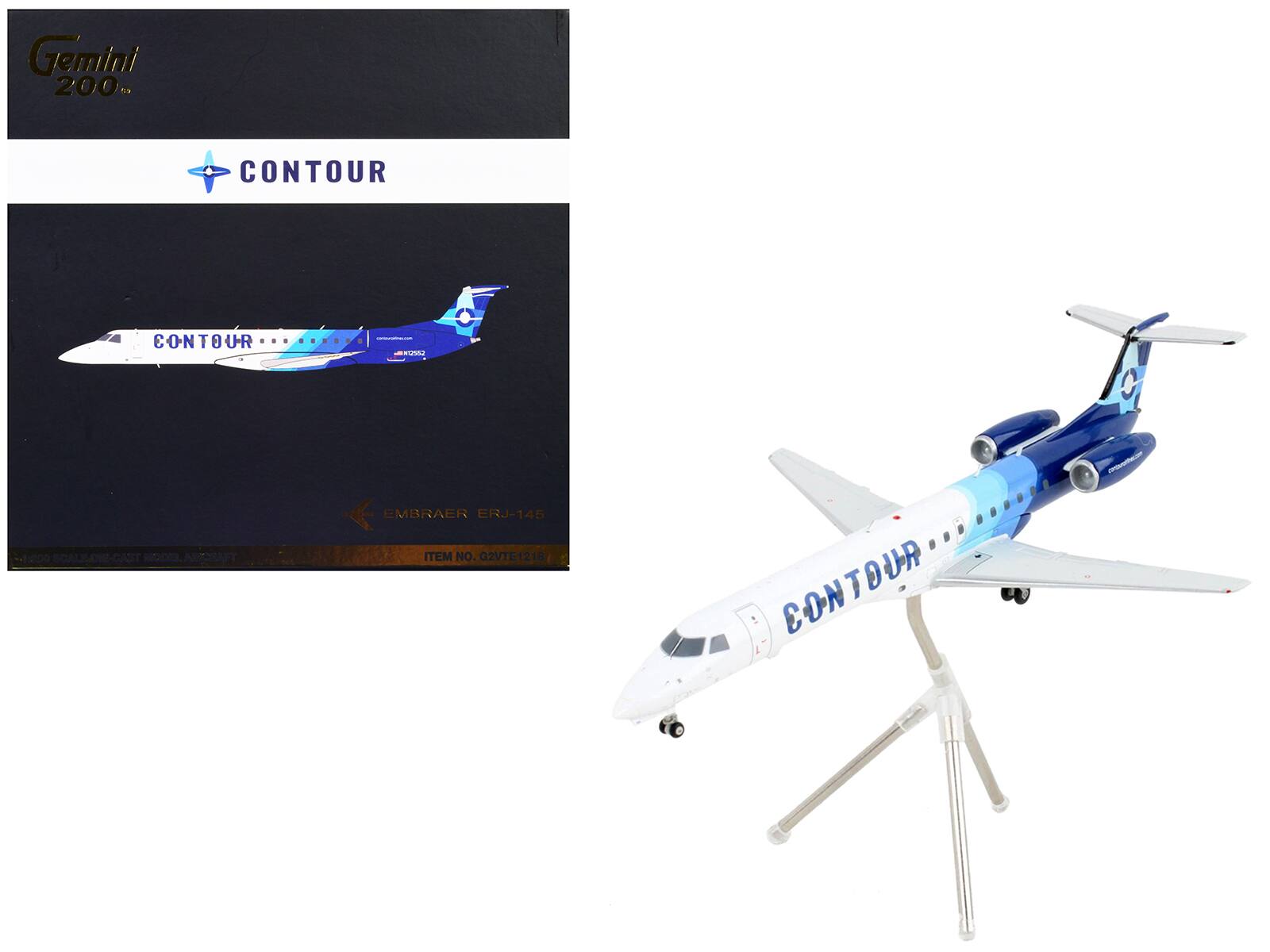 GeminiJets Embraer ERJ 145 Commercial Aircraft Contour Airlines Gemini ...
