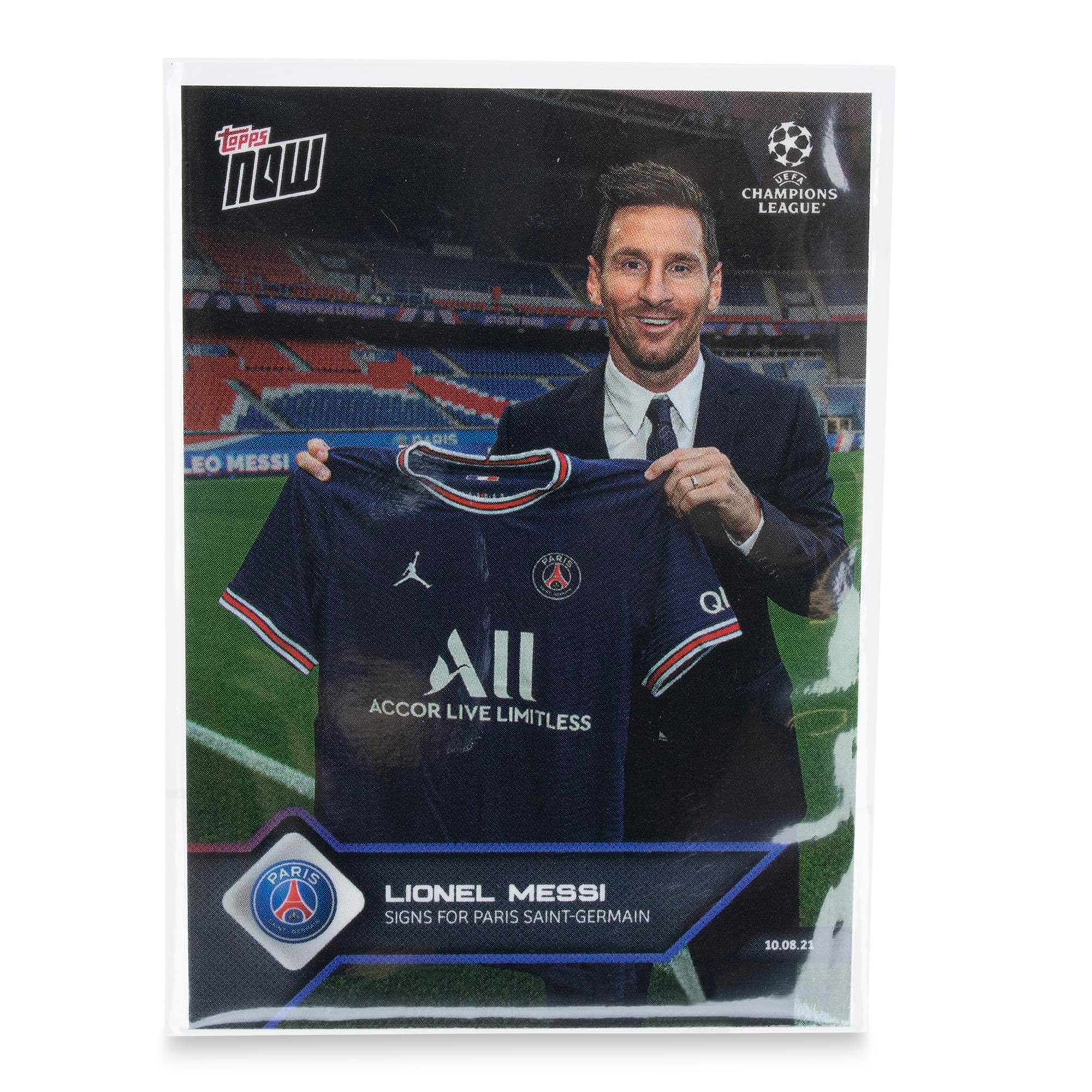 UCL TOPPS NOW Card #12 | Lionel Messi Signs for Paris Saint Germain ...