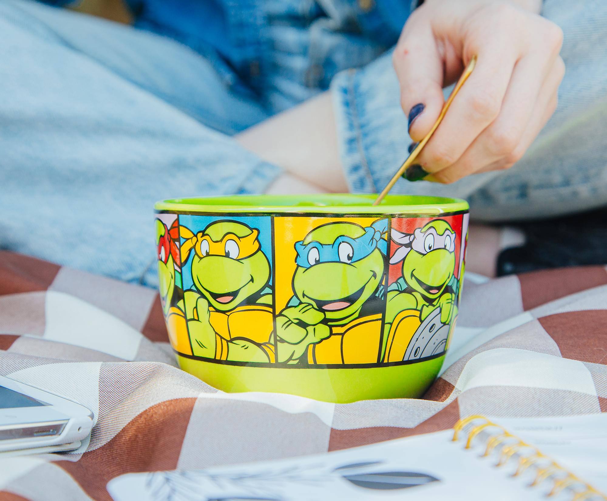 Silver Buffalo Teenage Mutant Ninja Turtles Characters Ceramic Soup Mug ...