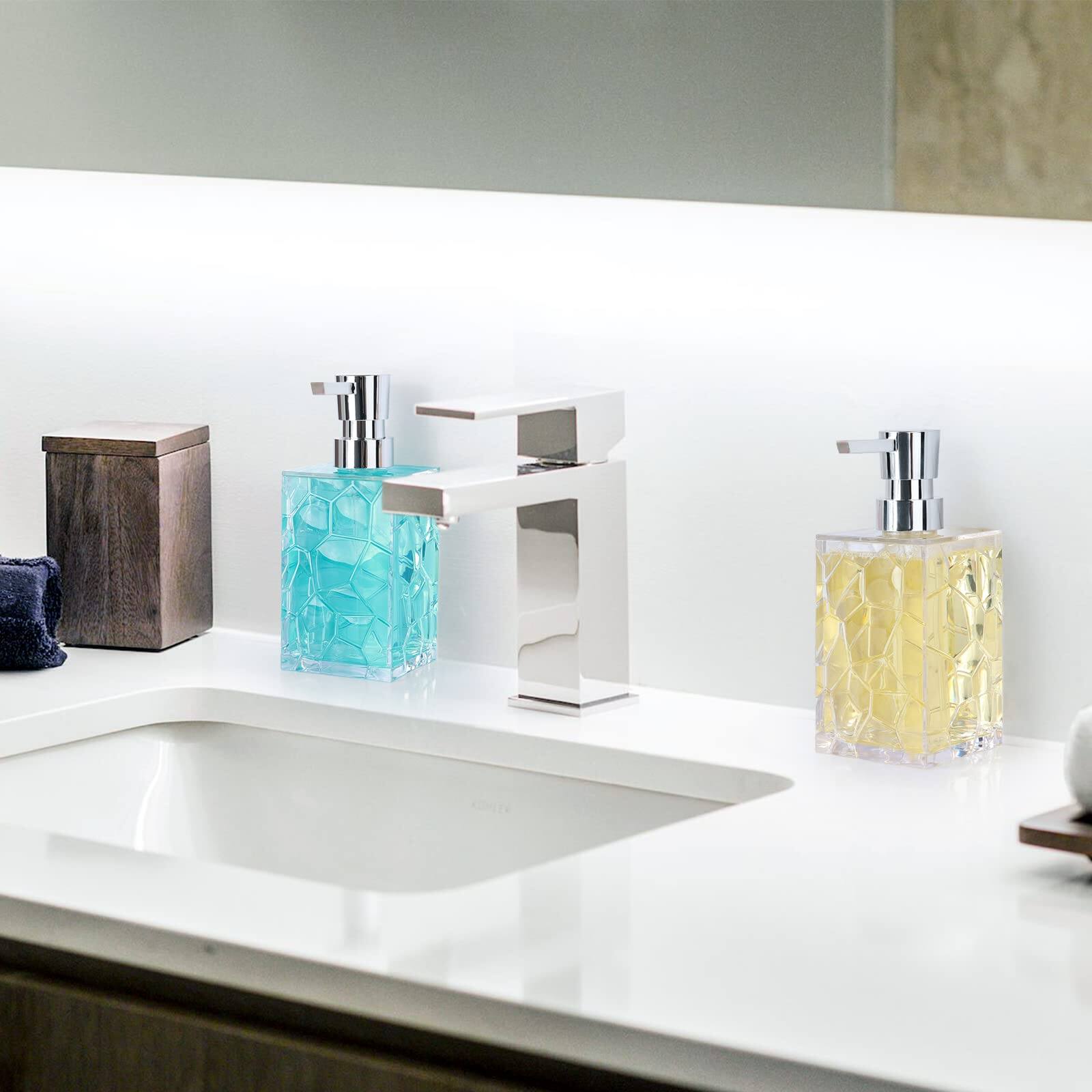 Dapper Styles Rust Proof Soap Dispenser Plastic Hand Lotion Set For ...